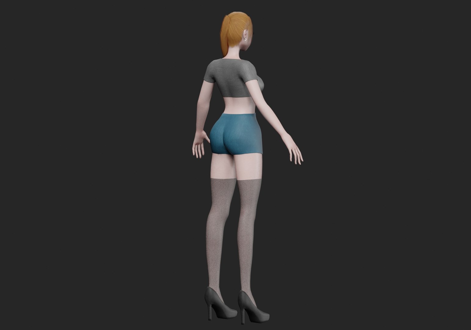 3D Pretty Anime Girl V30963 - TurboSquid 2272569