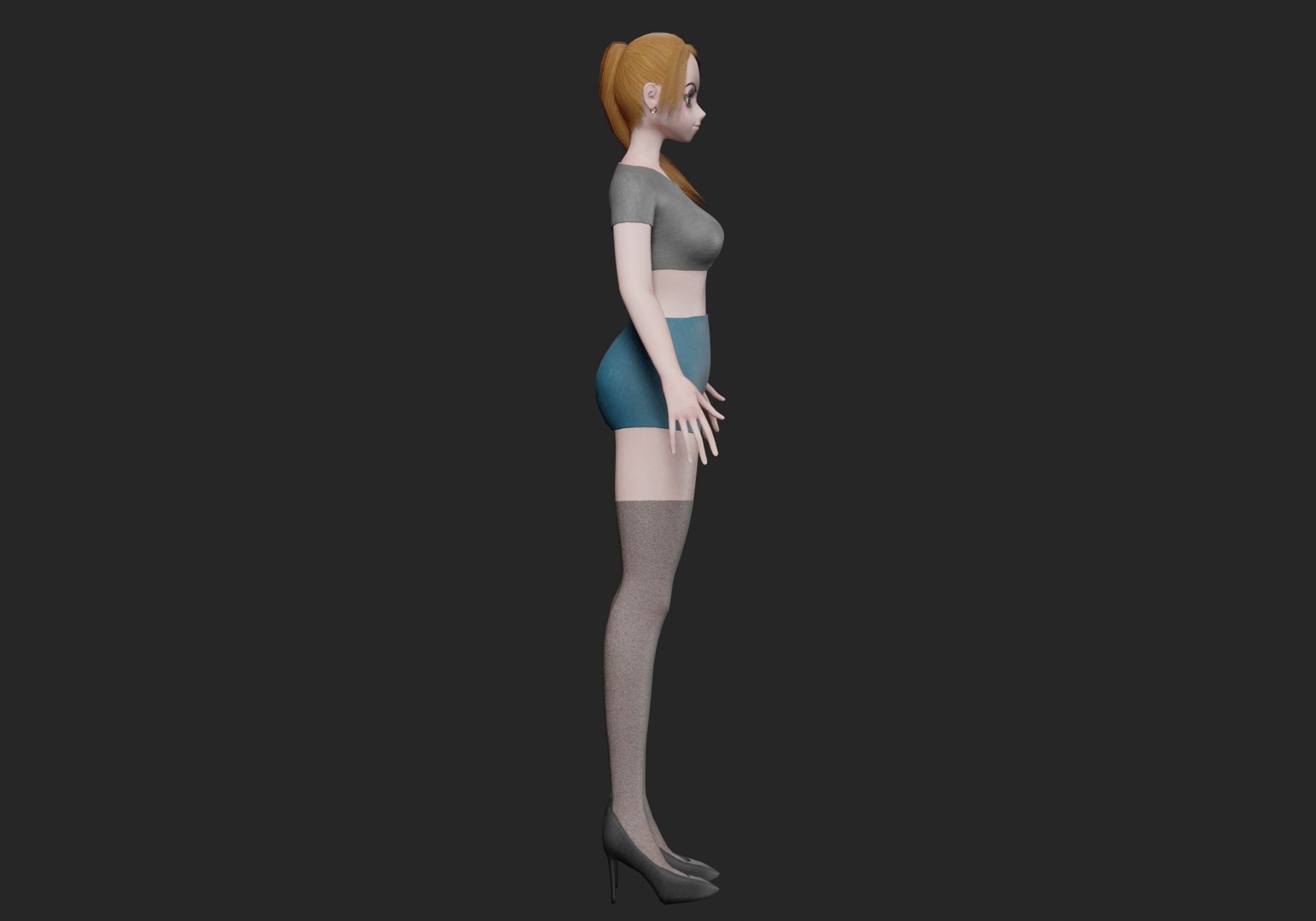 3D Pretty Anime Girl V30963 - TurboSquid 2272569