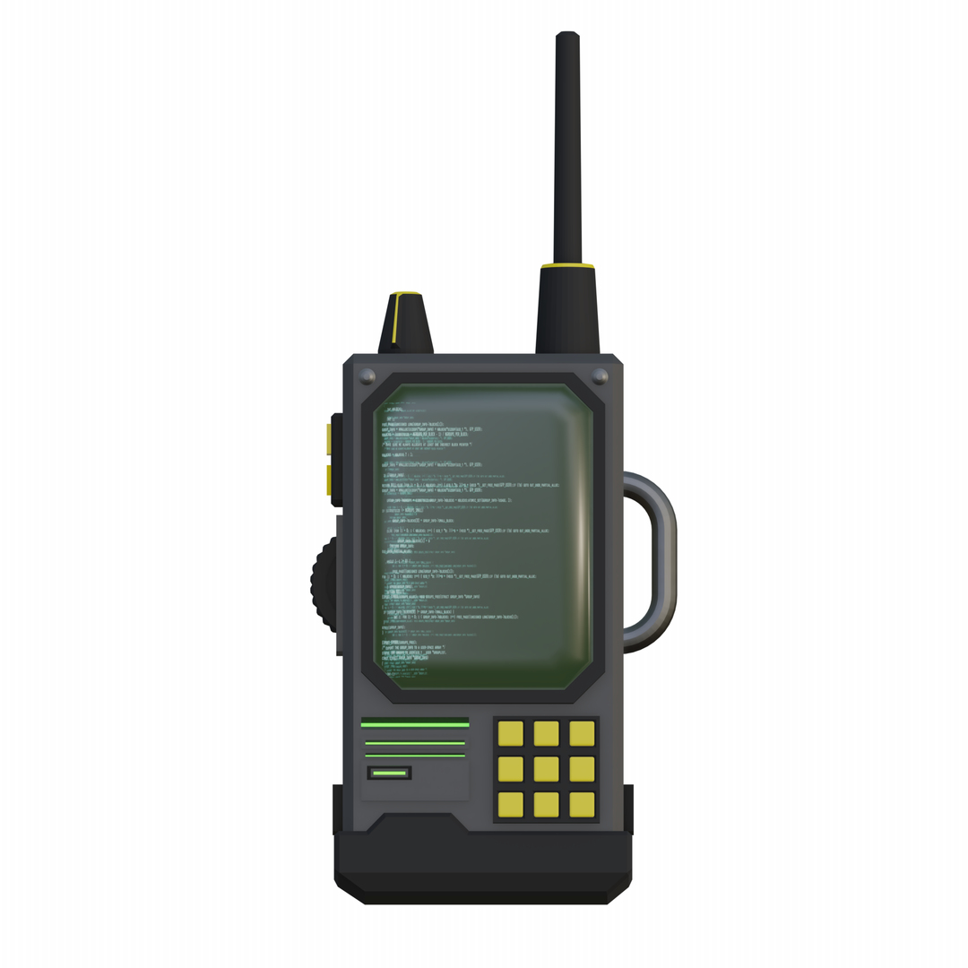 Comms Device - Retro Futuristic Walkie Talkie 3D - TurboSquid 2343572