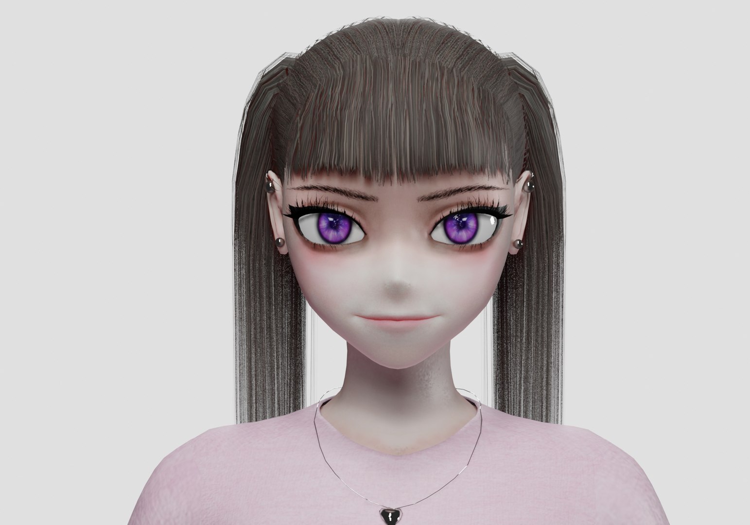 Anime Young Girl V27342 Model - TurboSquid 2271006