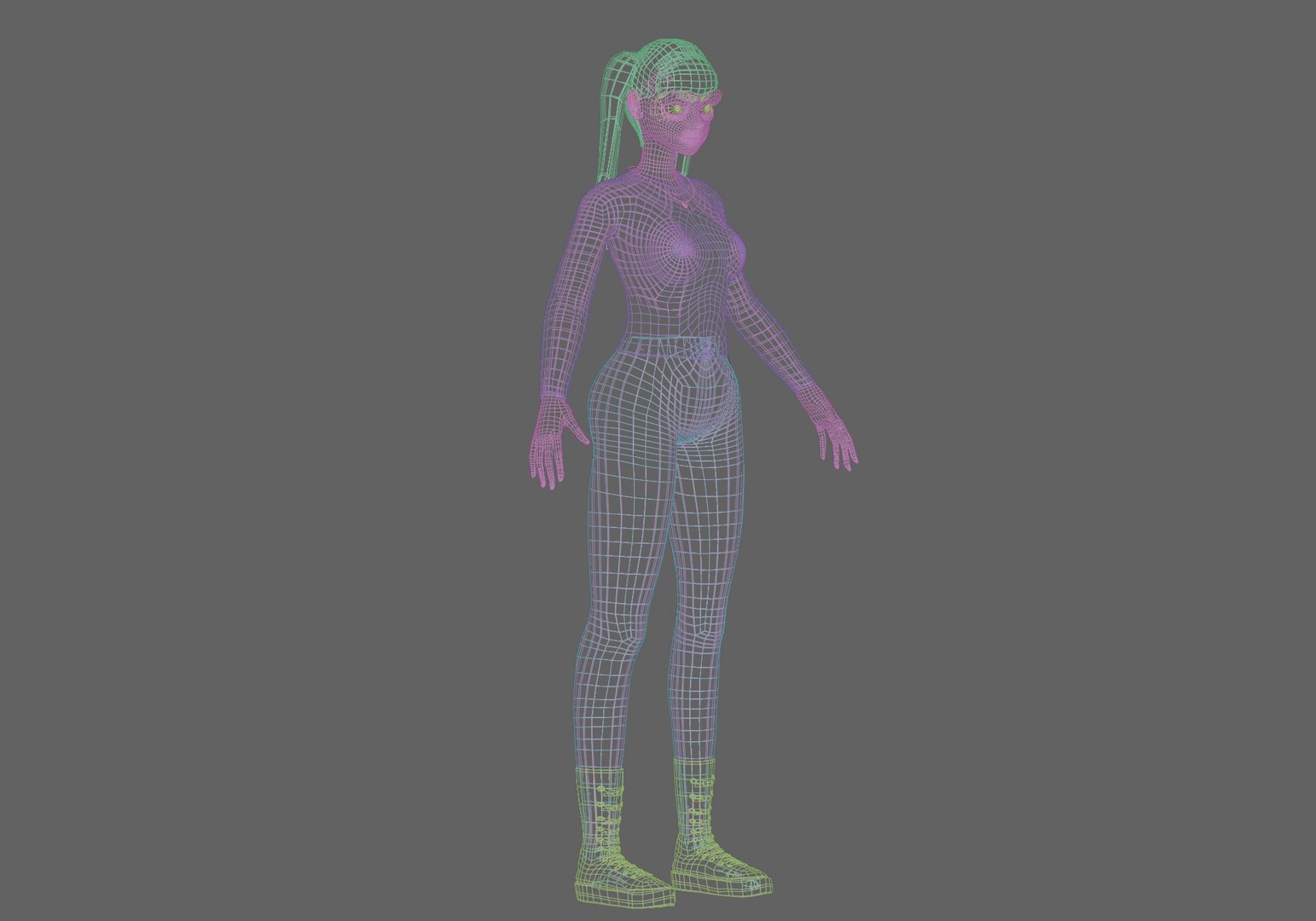 Anime Young Girl V27342 Model - TurboSquid 2271006