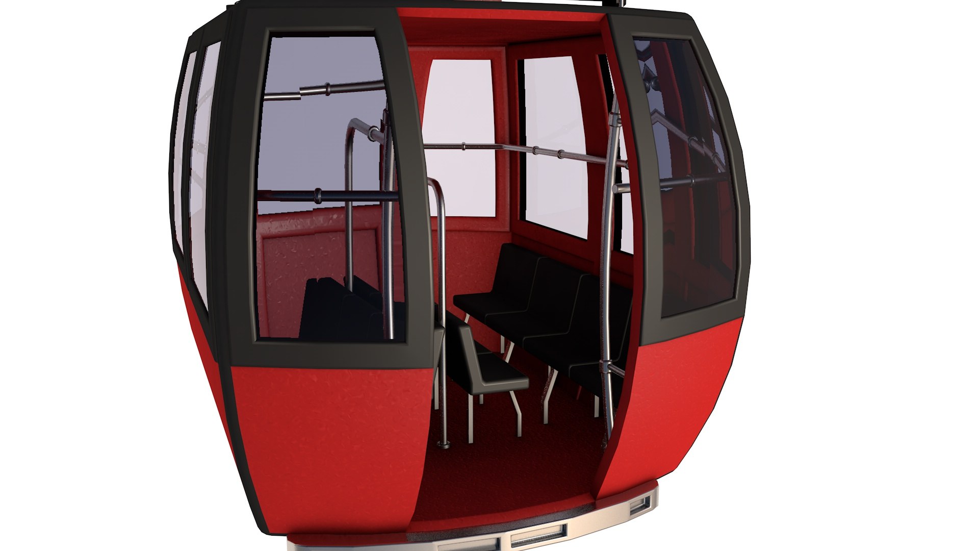 3D Cableway Cabin Model - TurboSquid 1877259