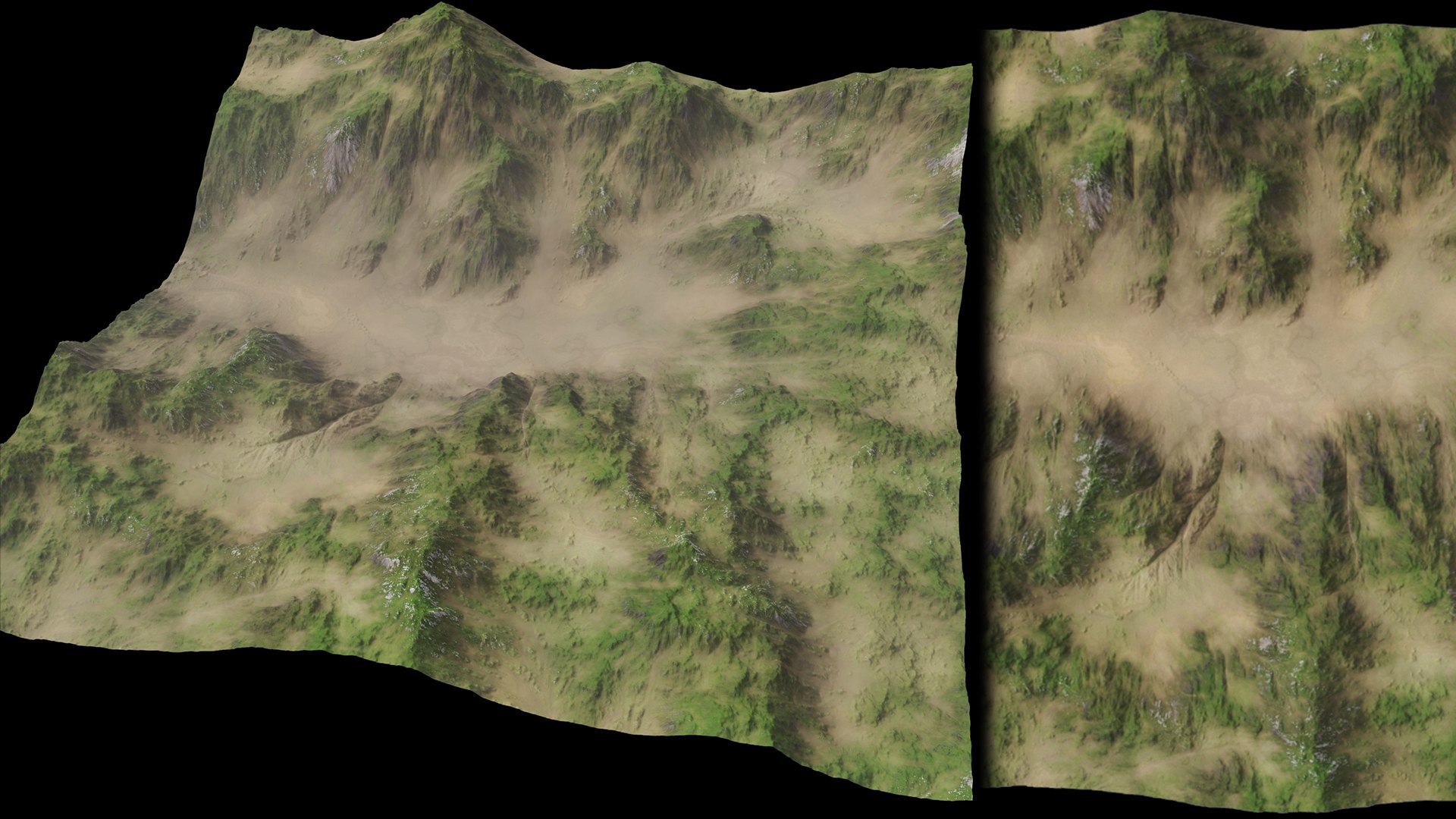 3D Mountains terrain - TurboSquid 1881678