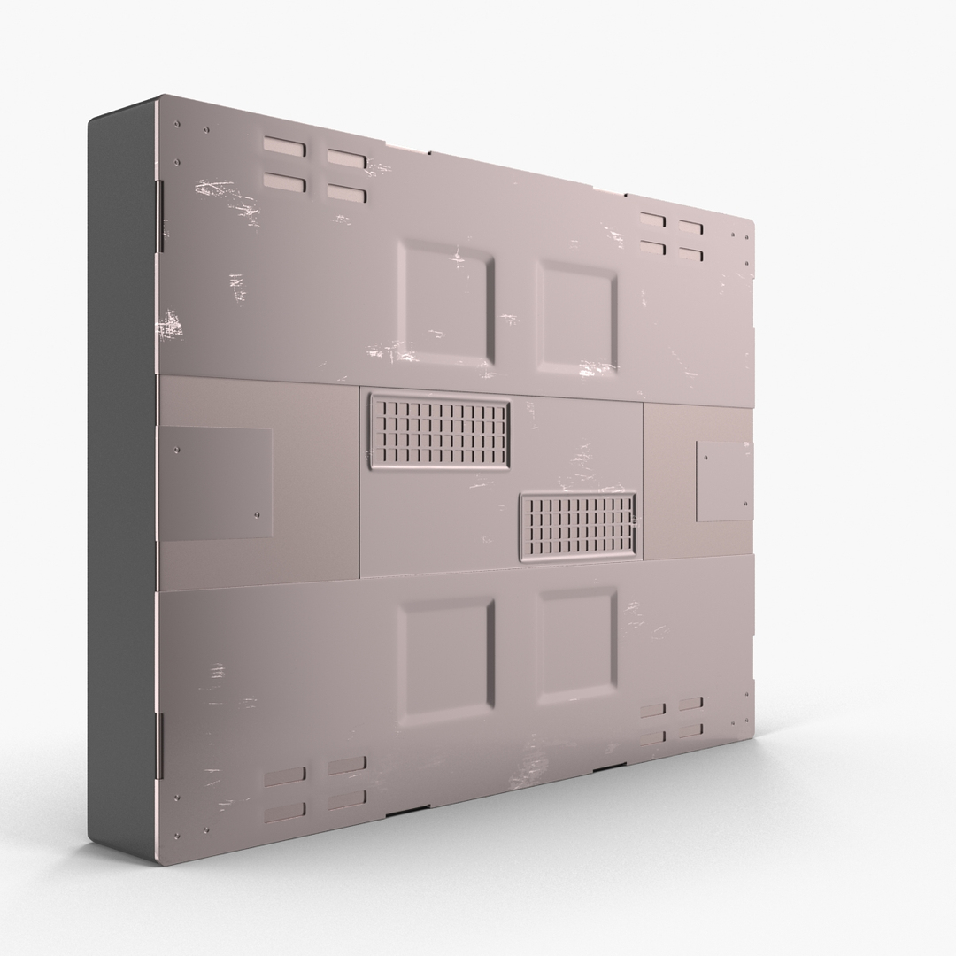 Sci-fi Anodized Panel 3d Model