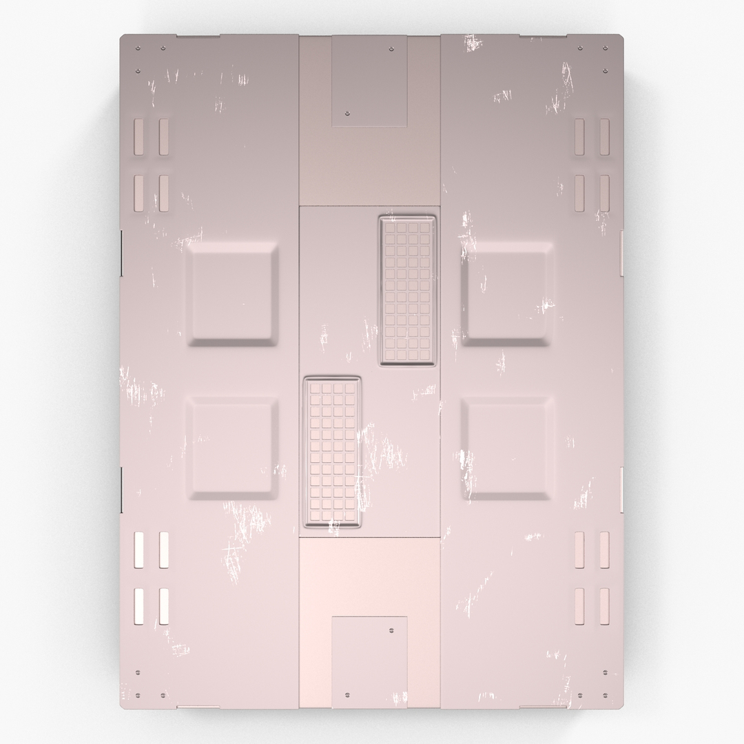 sci-fi anodized panel 3d model