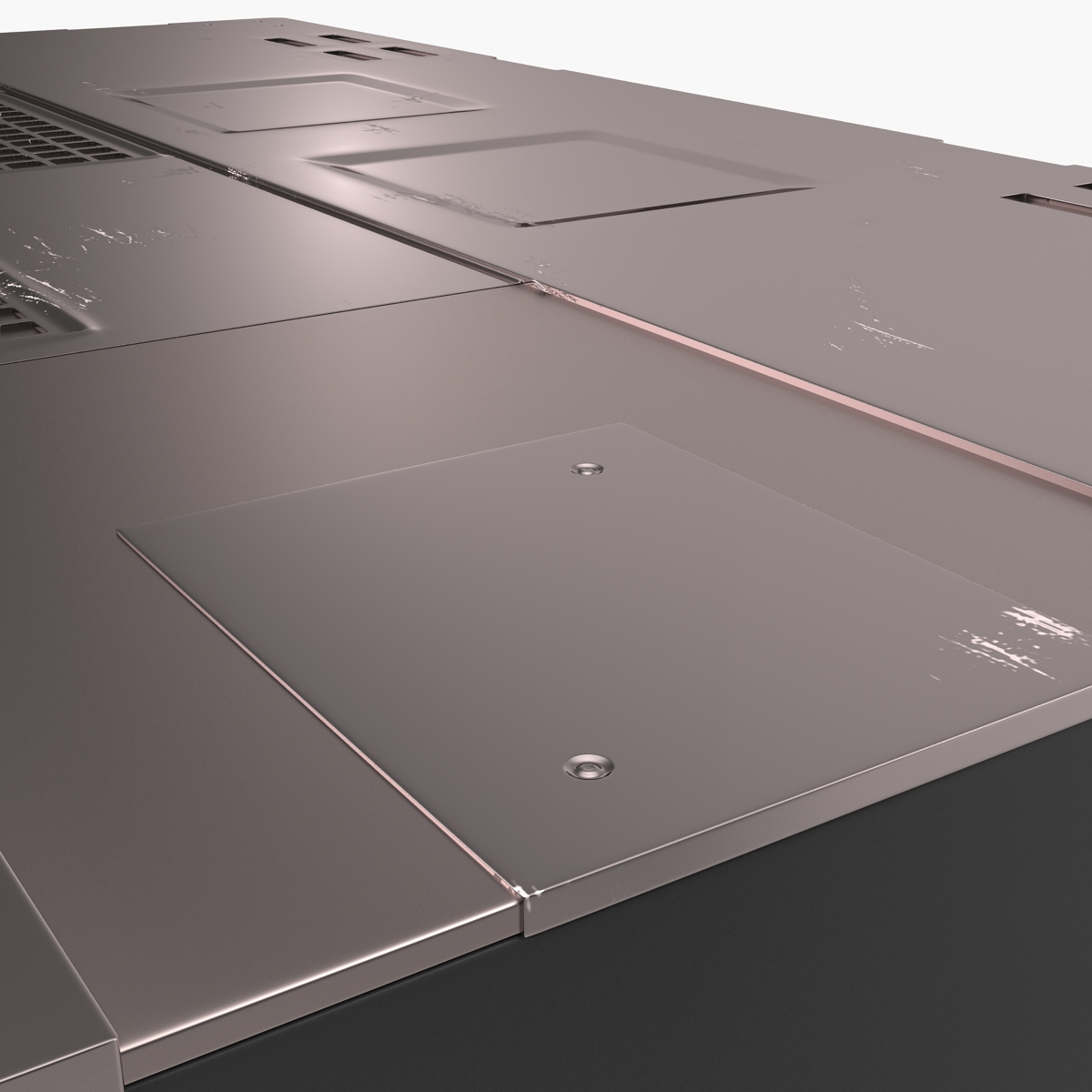 sci-fi anodized panel 3d model