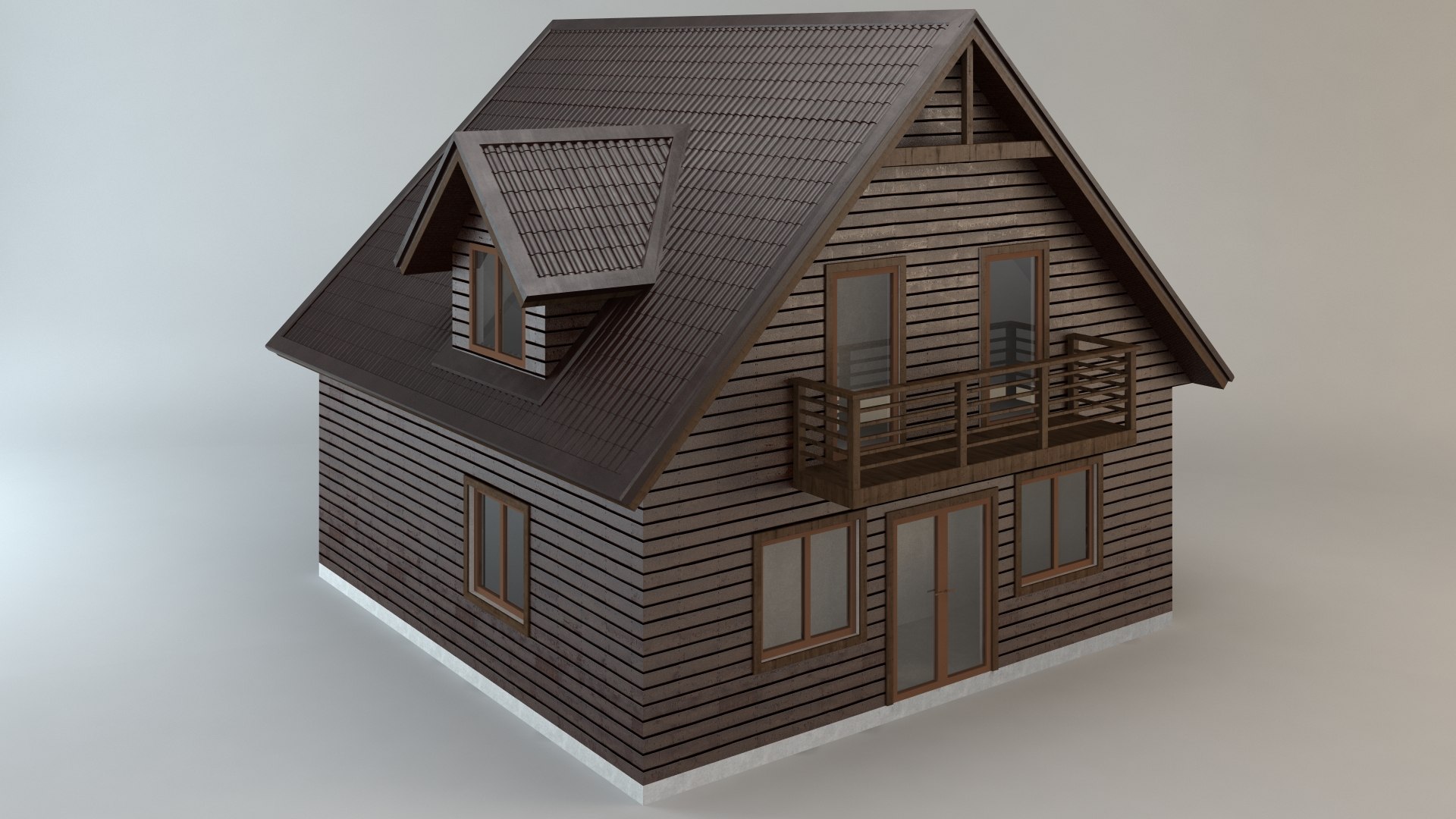 3d model cottage
