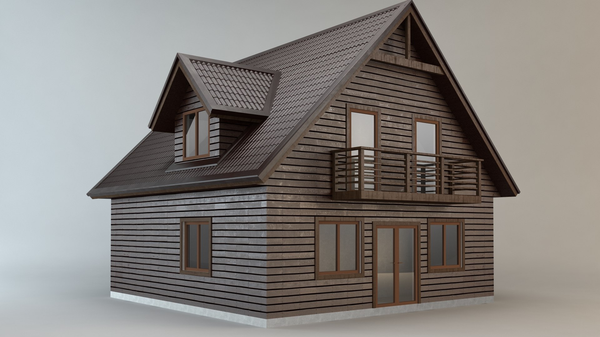 3d model cottage