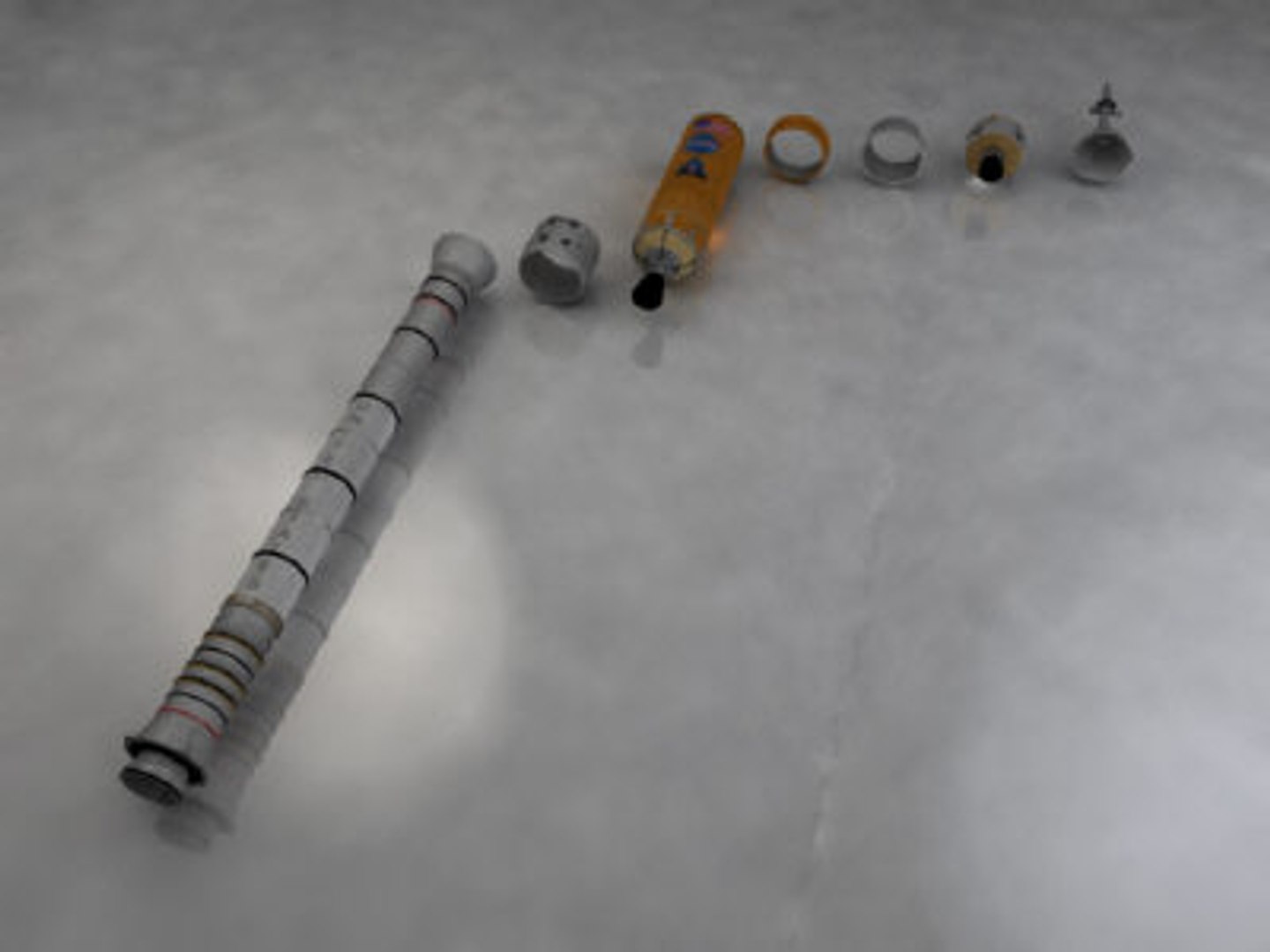 3d model ares 1 rocket