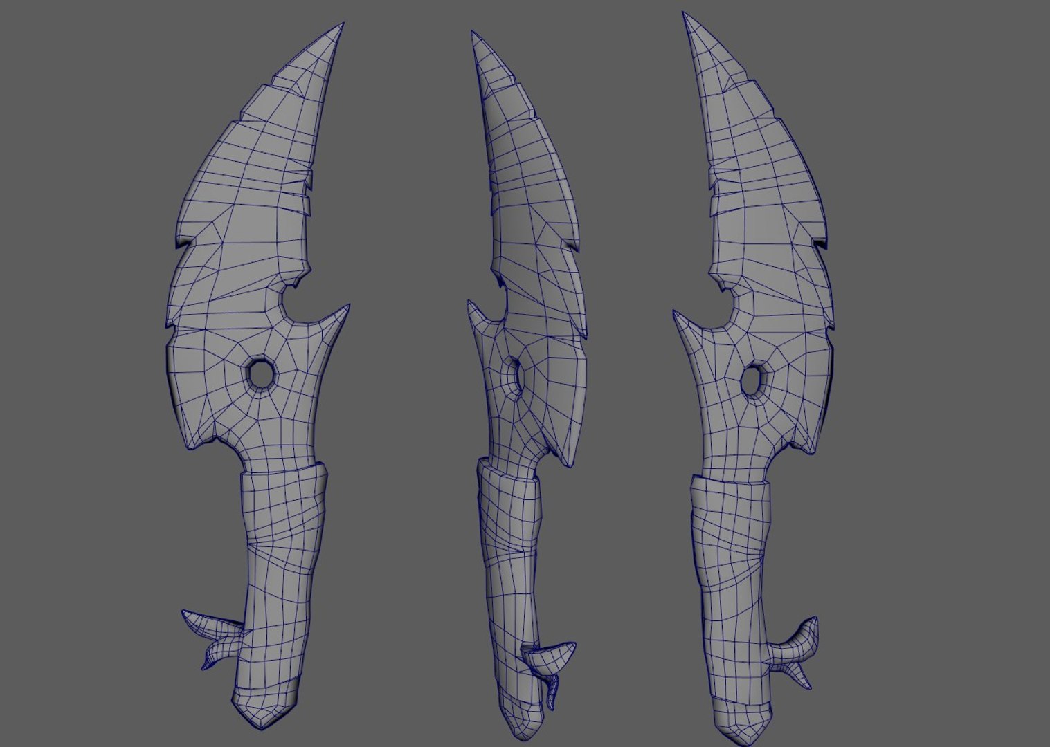 3D Model Dagger Lowpoly - TurboSquid 2410163