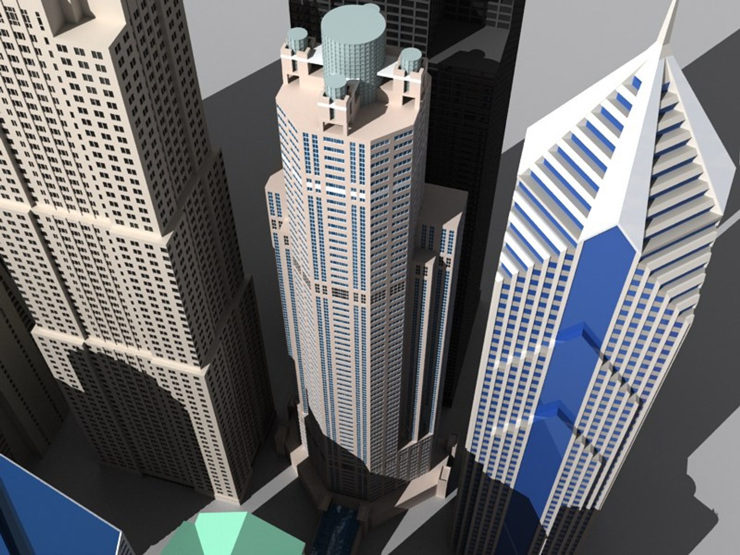 chicago skyscrapers vol 3 3d max