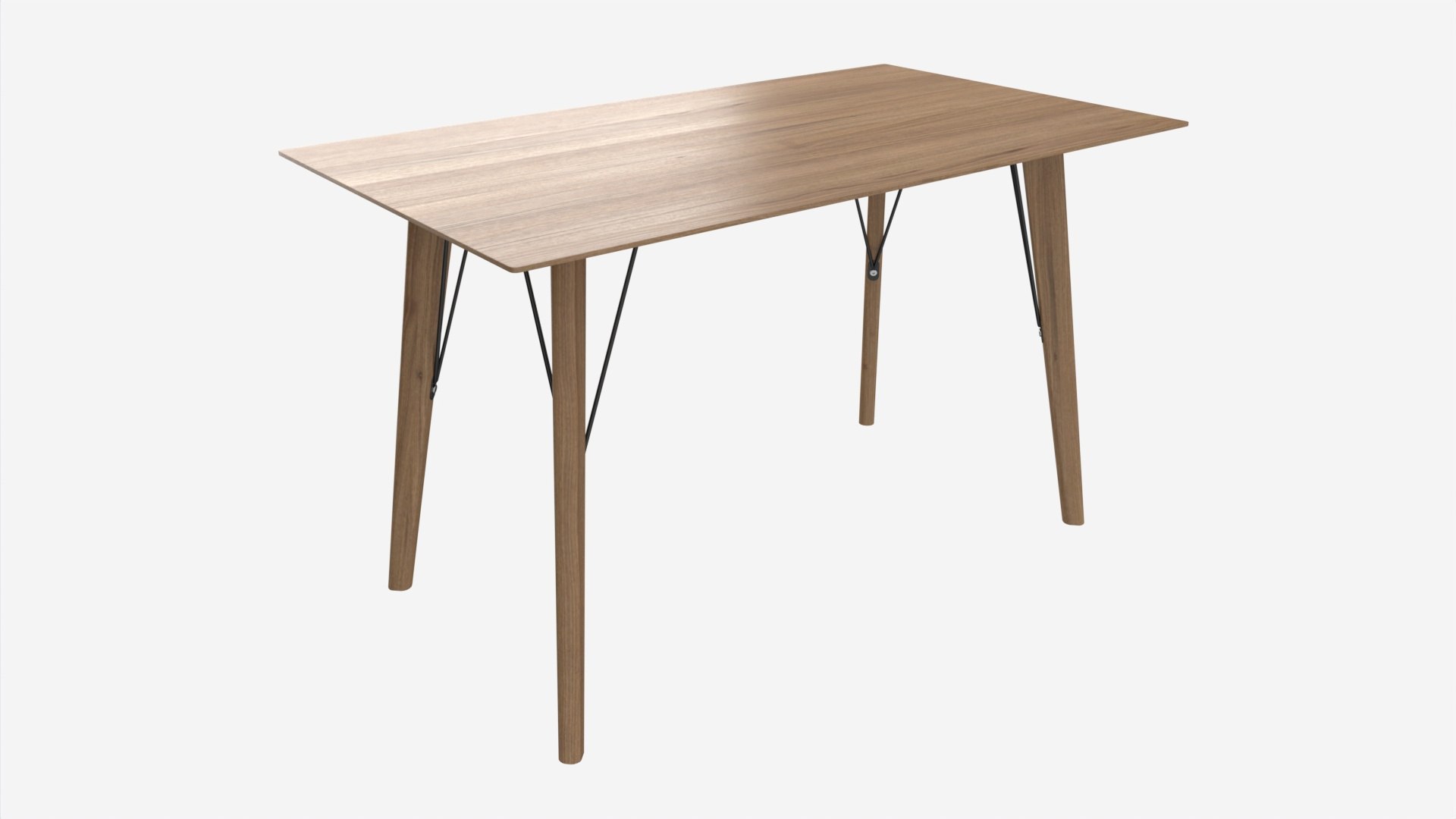 3D Dining Table Helena Rectangle Model - TurboSquid 1967438