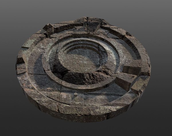 3D 3D ancient stand base KITBASH VR AR low-poly 3d model model ...