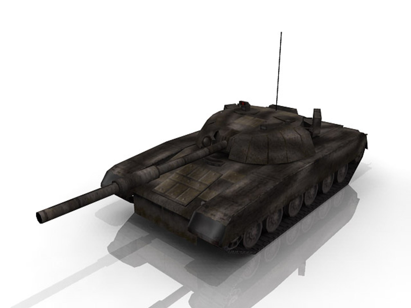 3d t-80 tank model