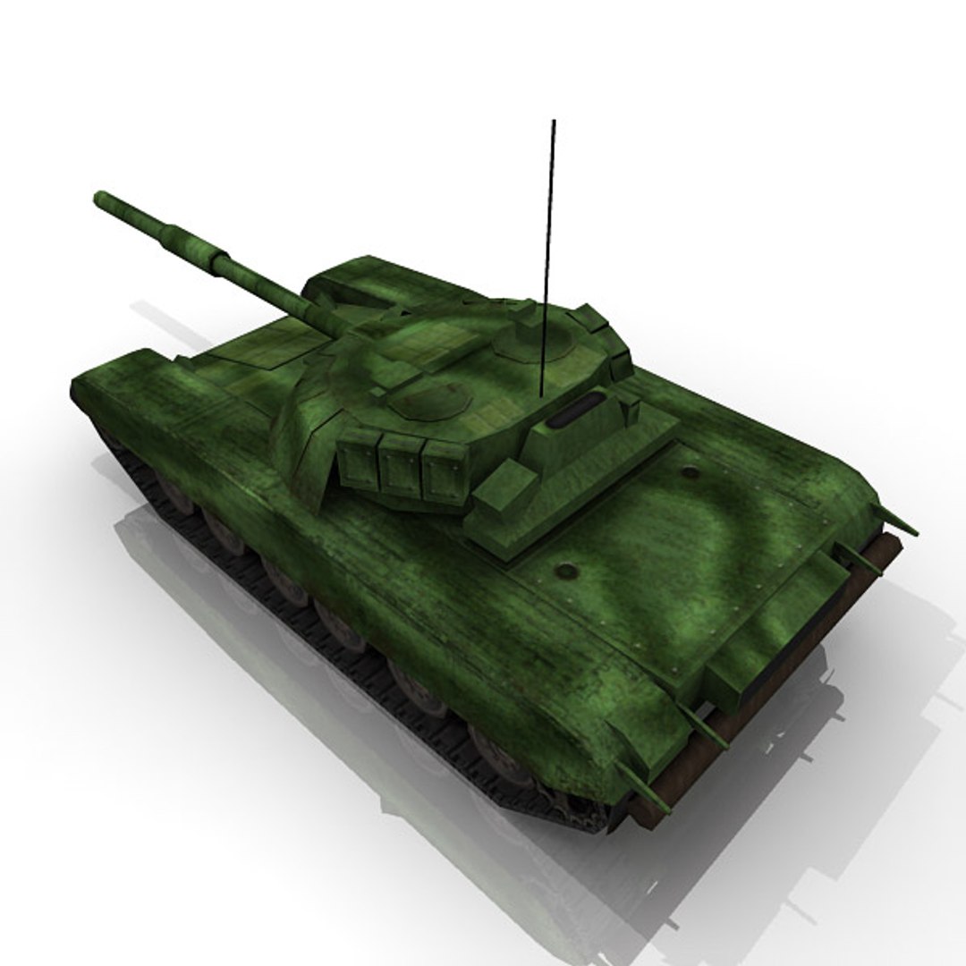 3d t-80 tank model