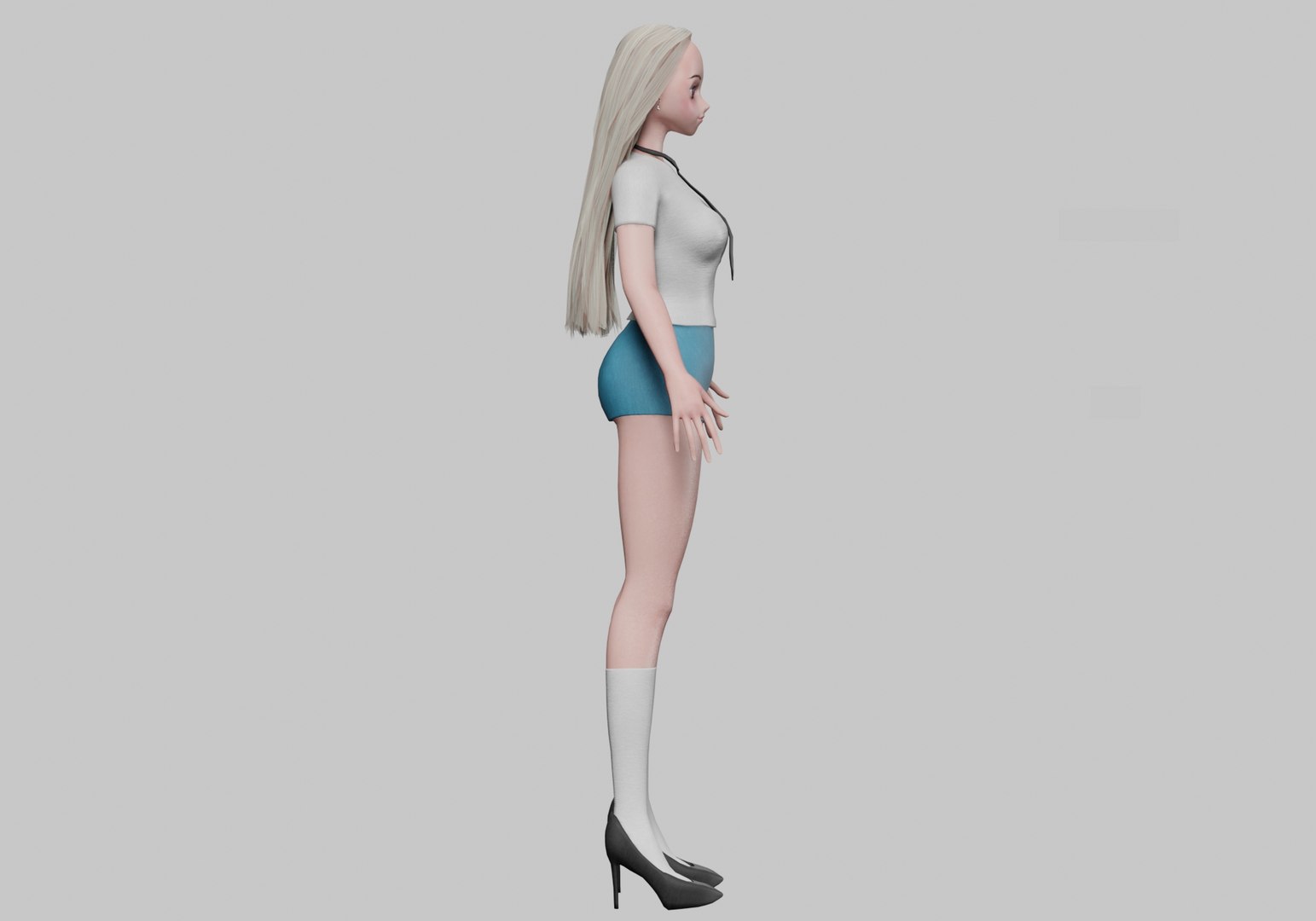 3D Cute Young Girl V28864 - TurboSquid 2272061