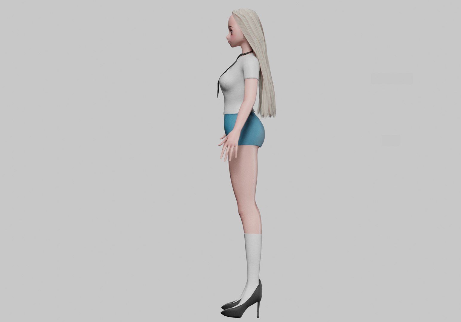 3D Cute Young Girl V28864 - TurboSquid 2272061