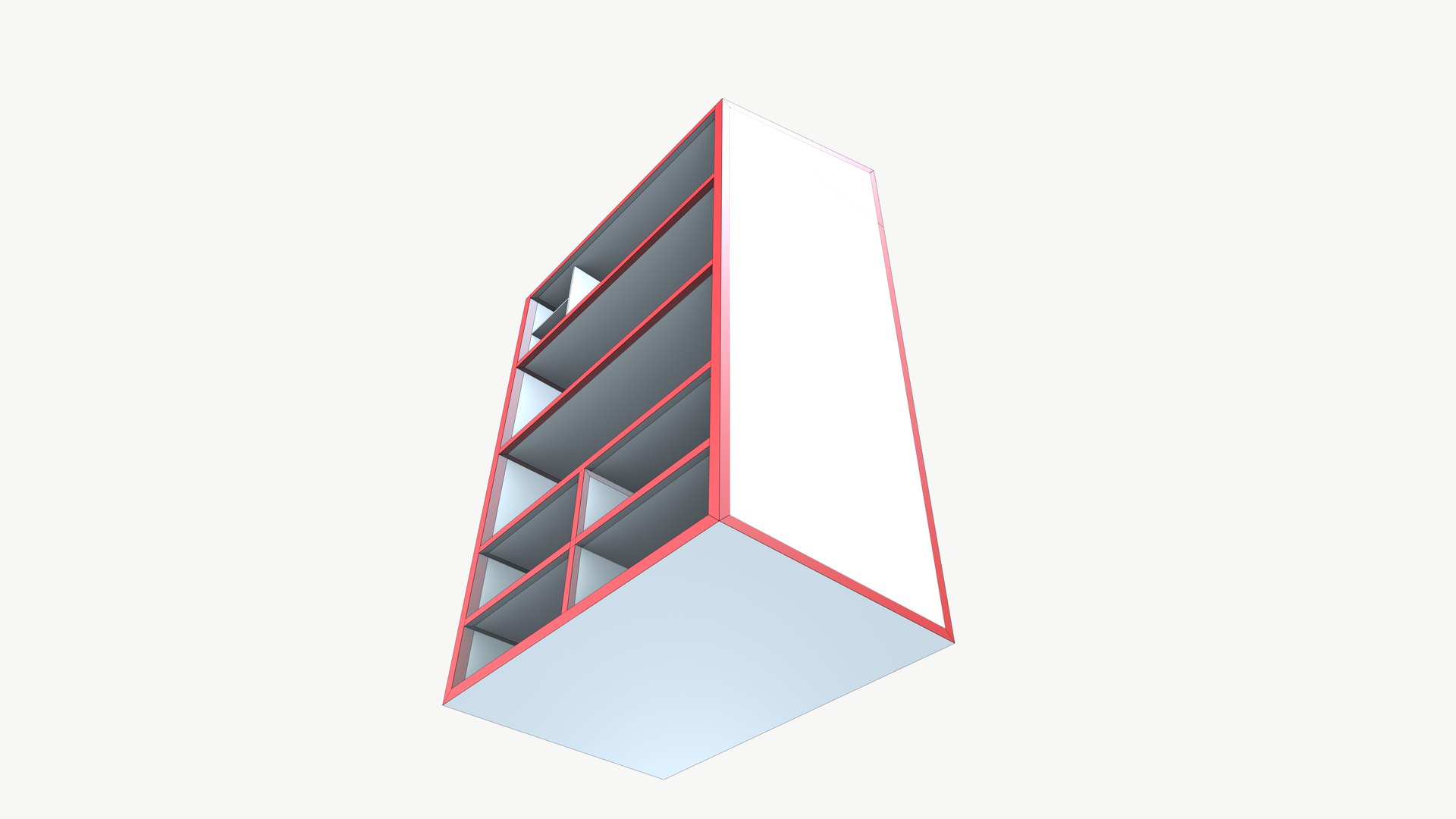 3D Plastic Rack - TurboSquid 2268818