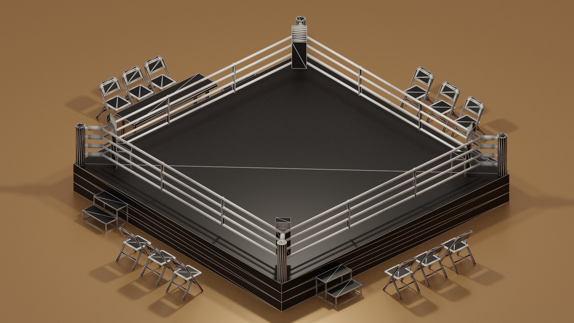 Boxing Ring Model - TurboSquid 1688855