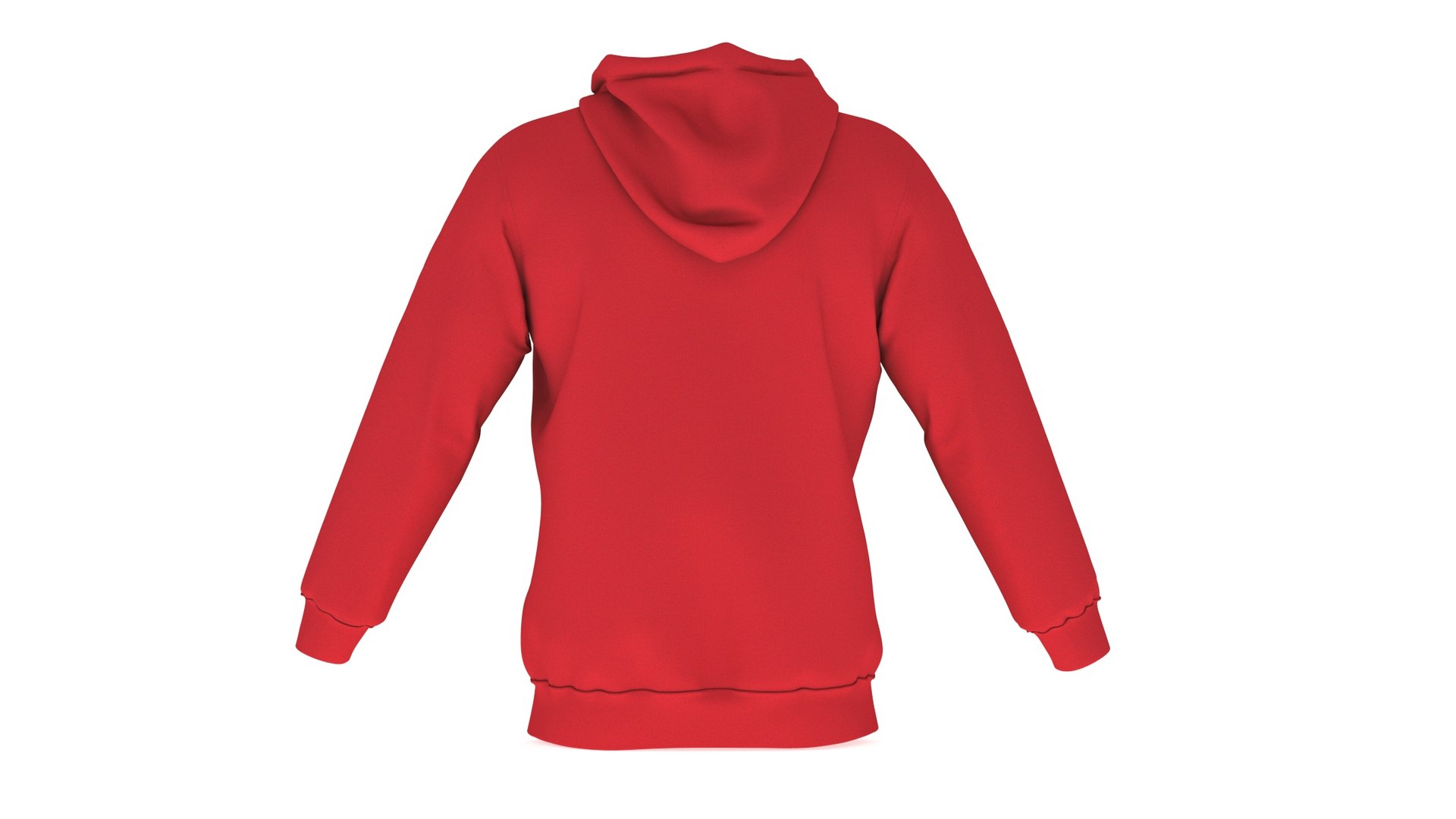3D Hoodie Generic Red model - TurboSquid 2140027