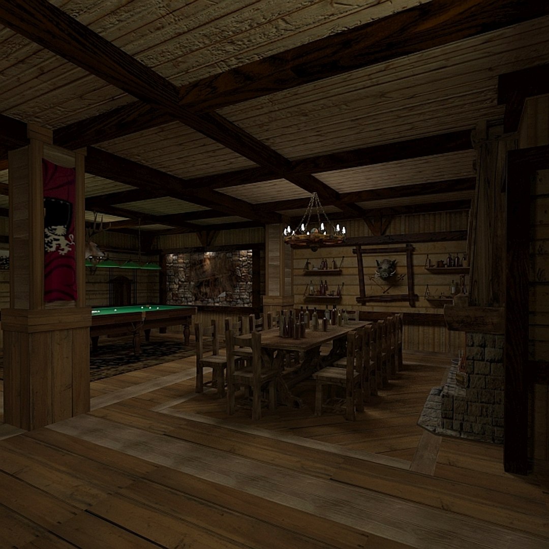 Interior House Hunter 3d Model