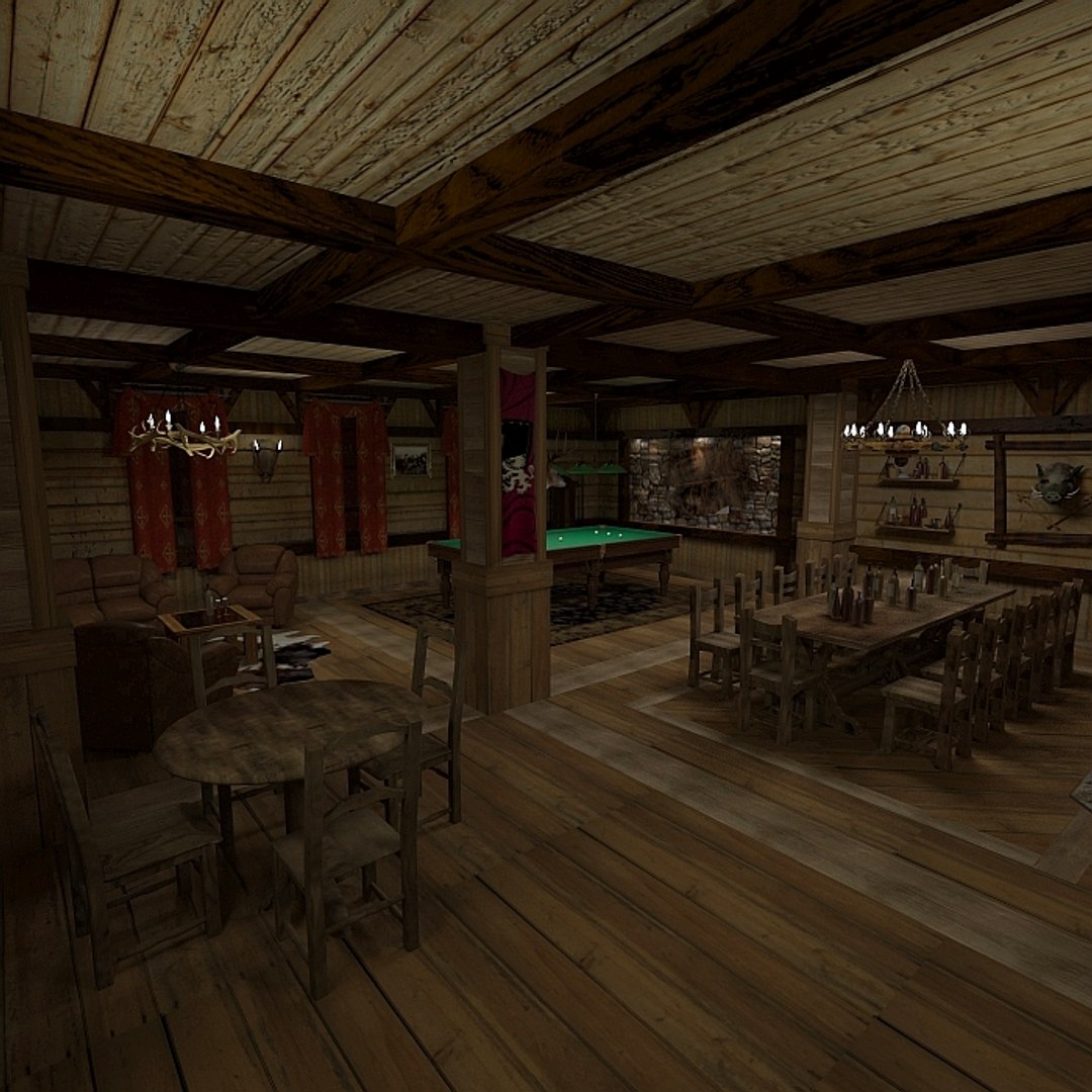 Interior House Hunter 3d Model