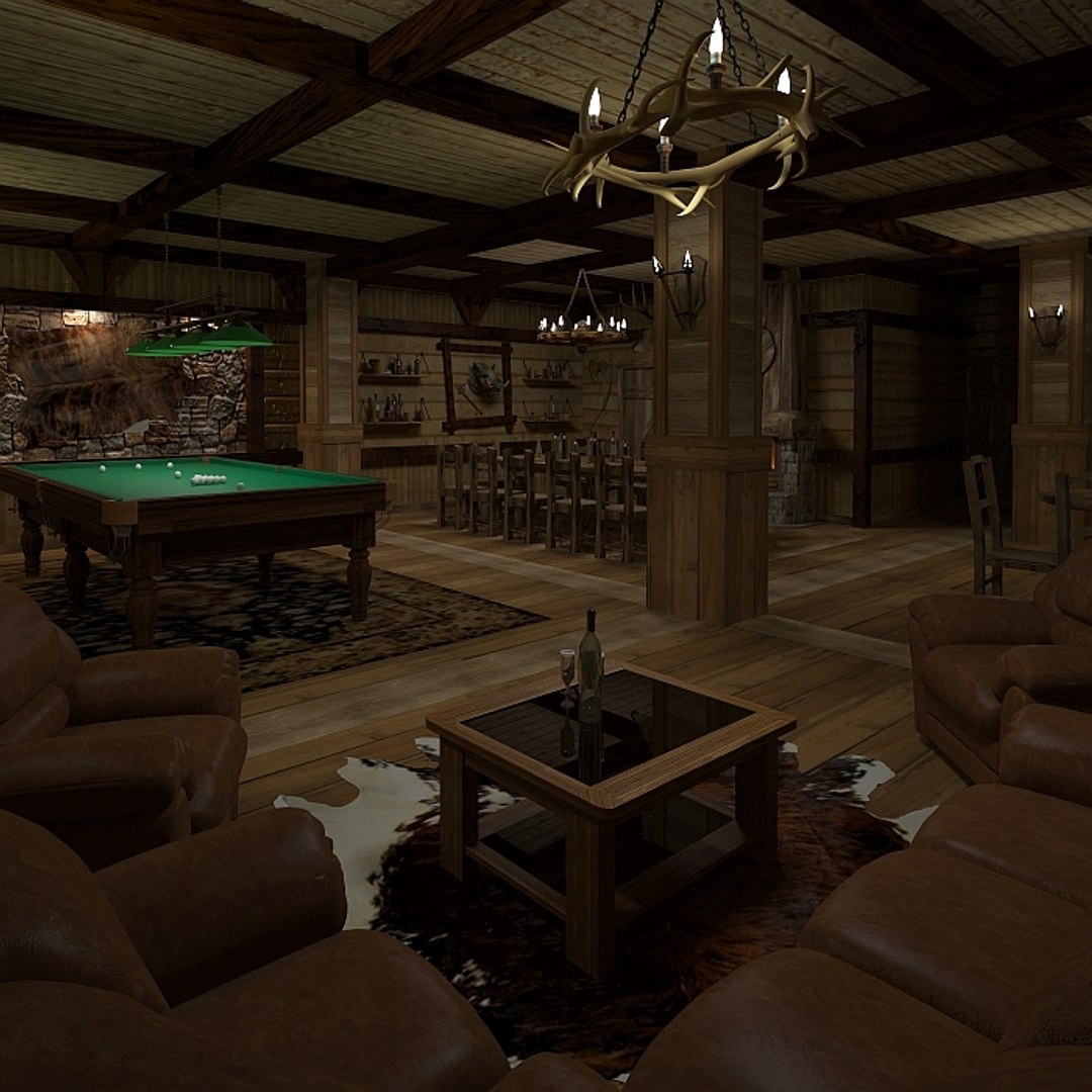 Interior House Hunter 3d Model