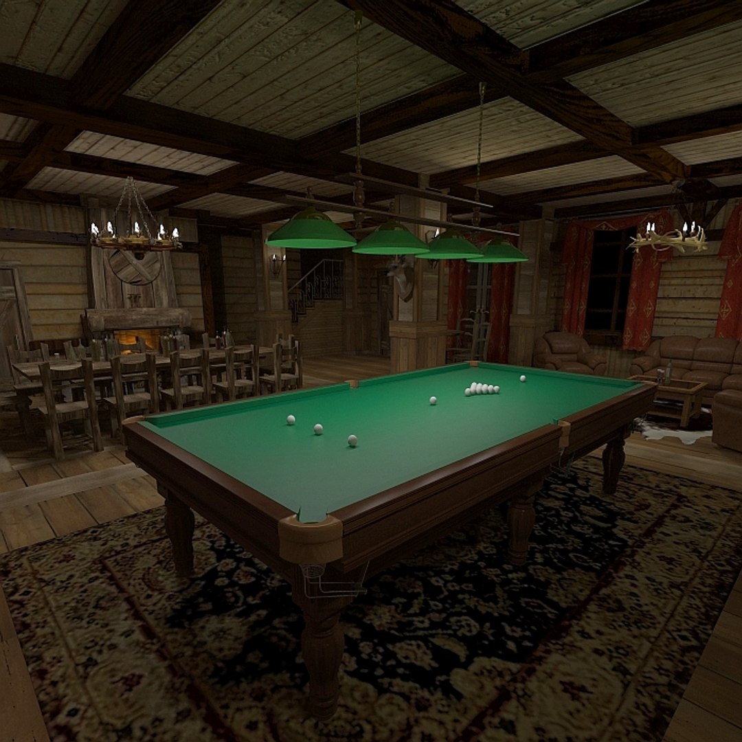 Interior House Hunter 3d Model