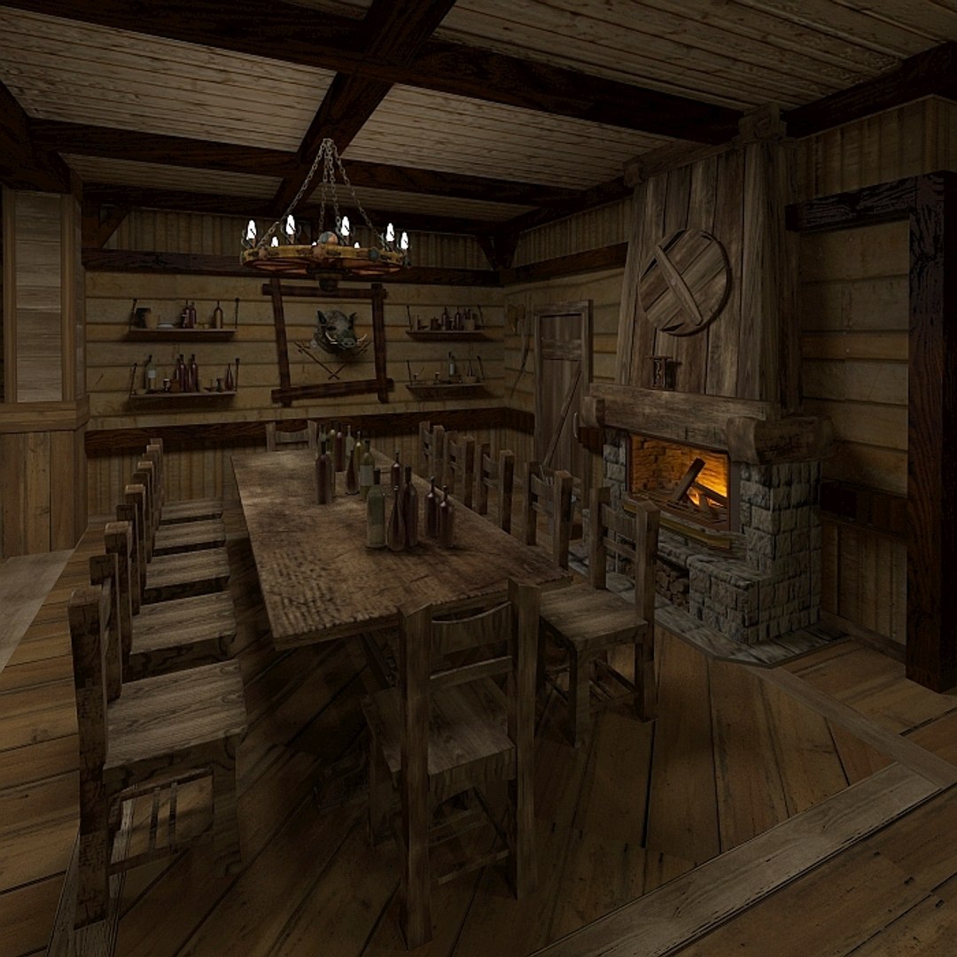 Interior House Hunter 3d Model