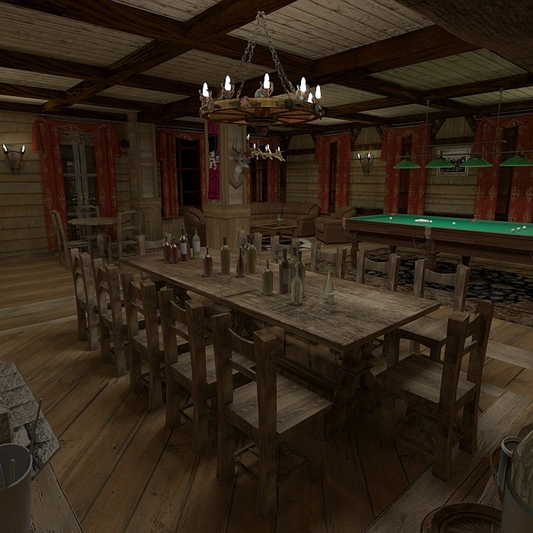 Interior House Hunter 3d Model
