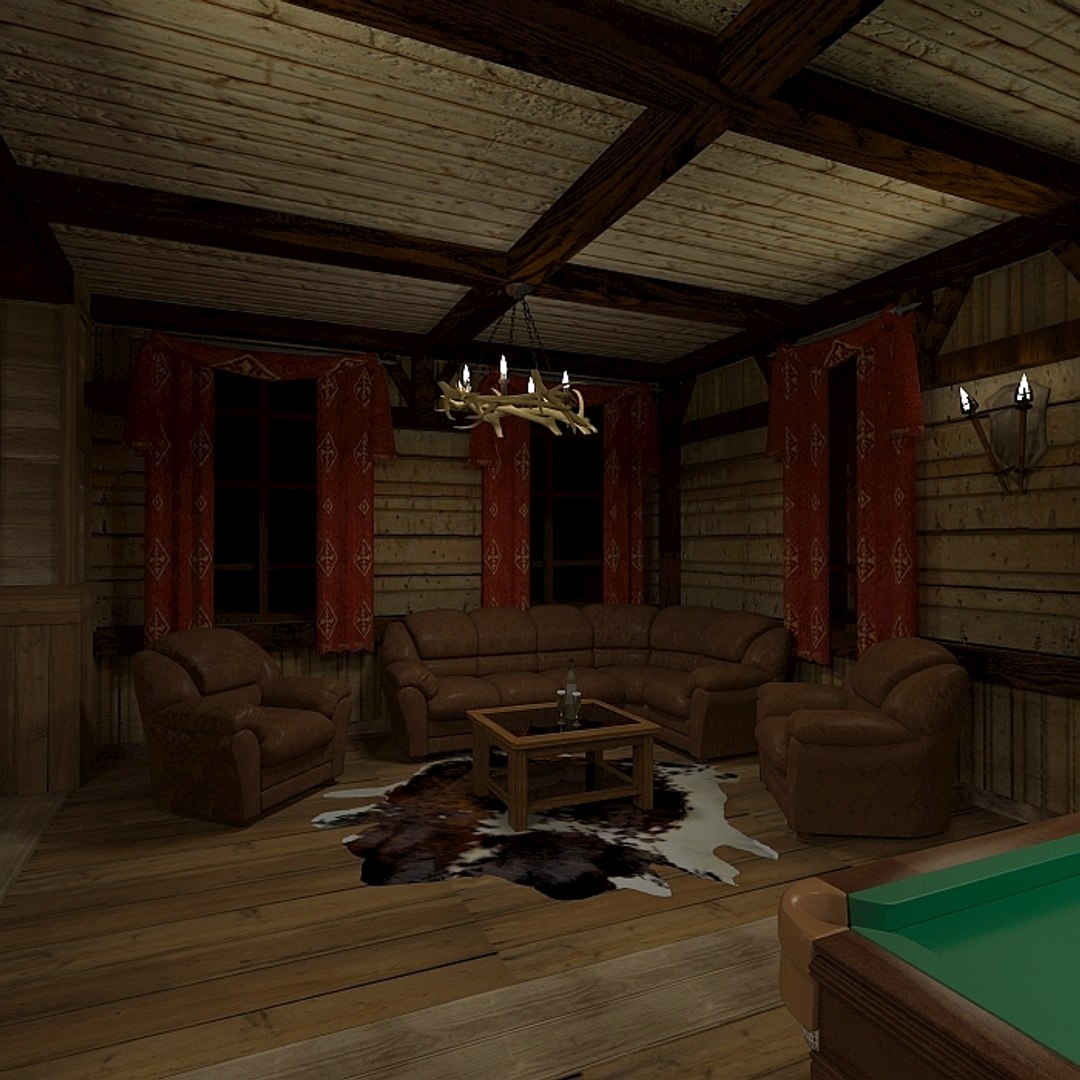 Interior House Hunter 3d Model