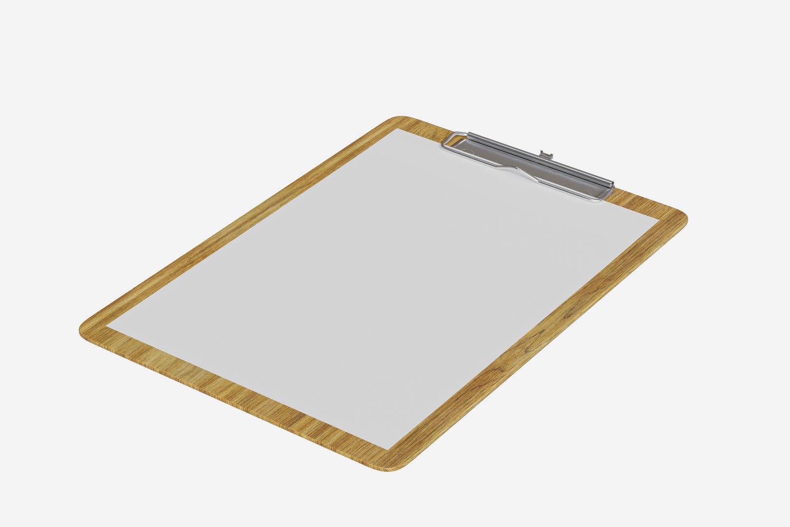 Clipboard Paper 3D Model - TurboSquid 2448865