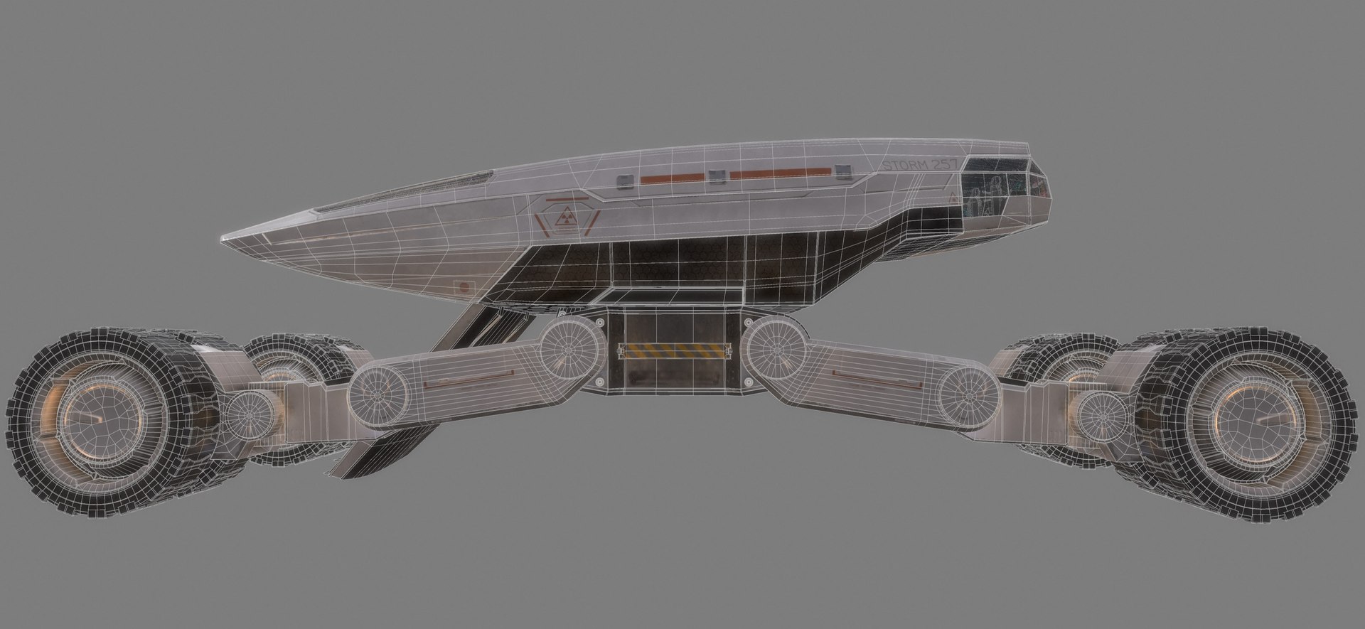 3D Science Fiction Cargo Vehicle Model - TurboSquid 1403892