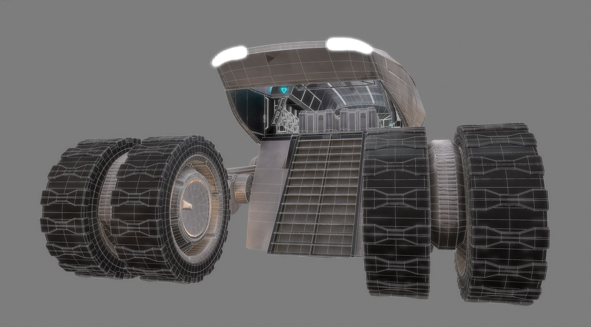 3D Science Fiction Cargo Vehicle Model - TurboSquid 1403892