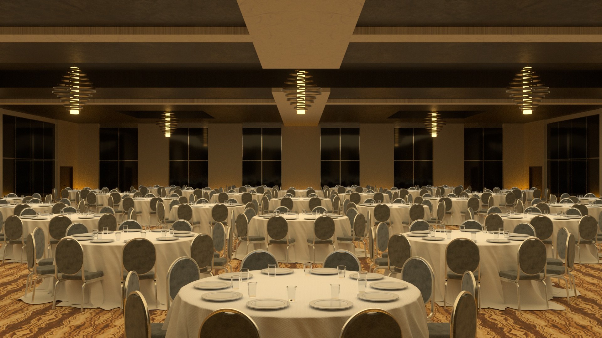 3D Ballroom 18 - TurboSquid 2187550