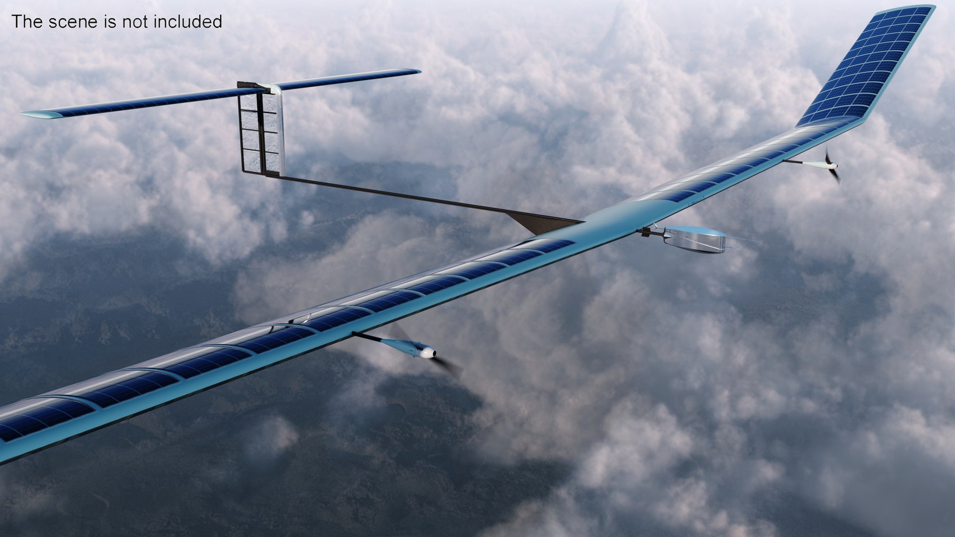 3D Model Solar Powered Unmanned Aircraft - TurboSquid 2120439