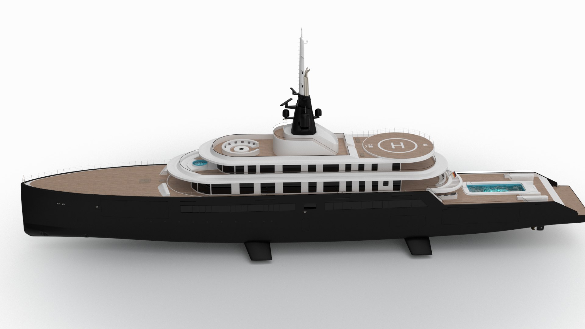 LivaO Superyacht 3D Model - TurboSquid 2348082