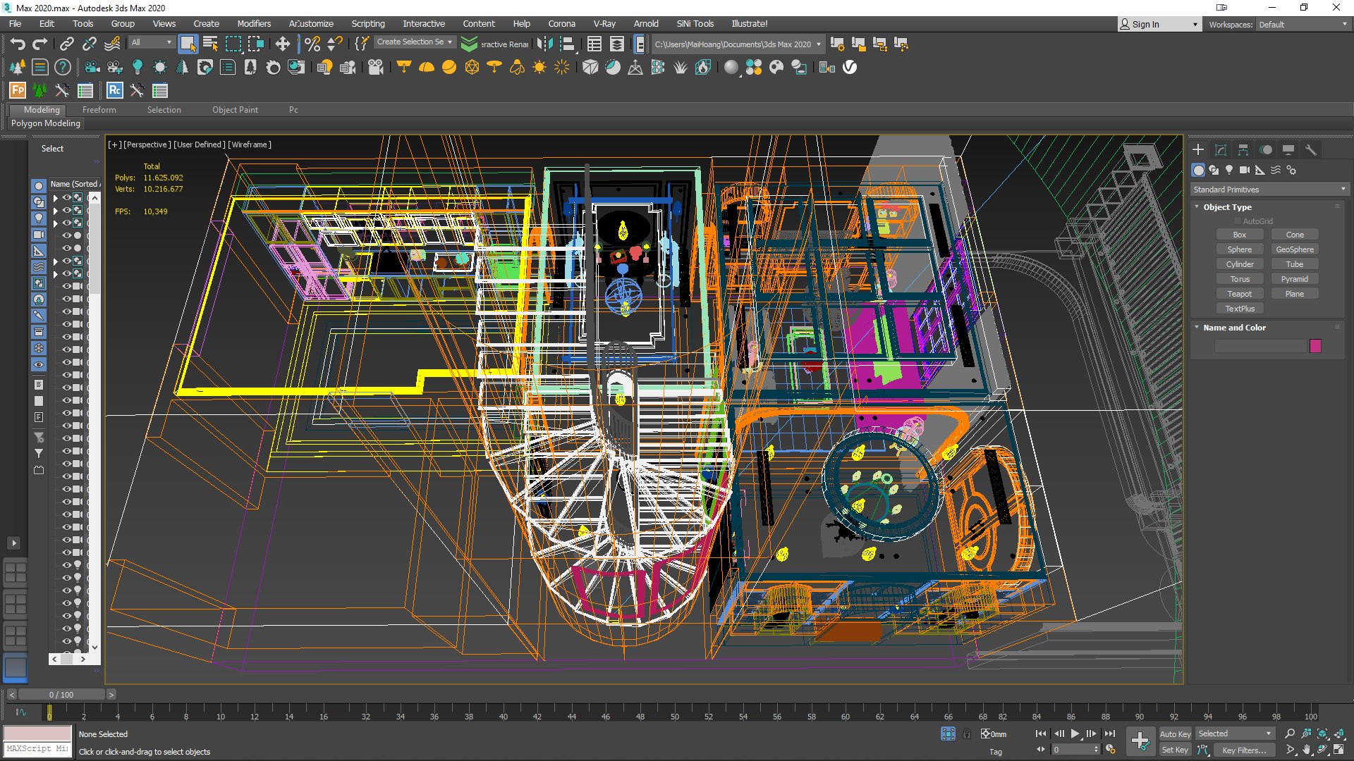 3D Model Living Kitchen Foyer Entrance Hall 05 - HanhCT - MAX FBX OBJ ...