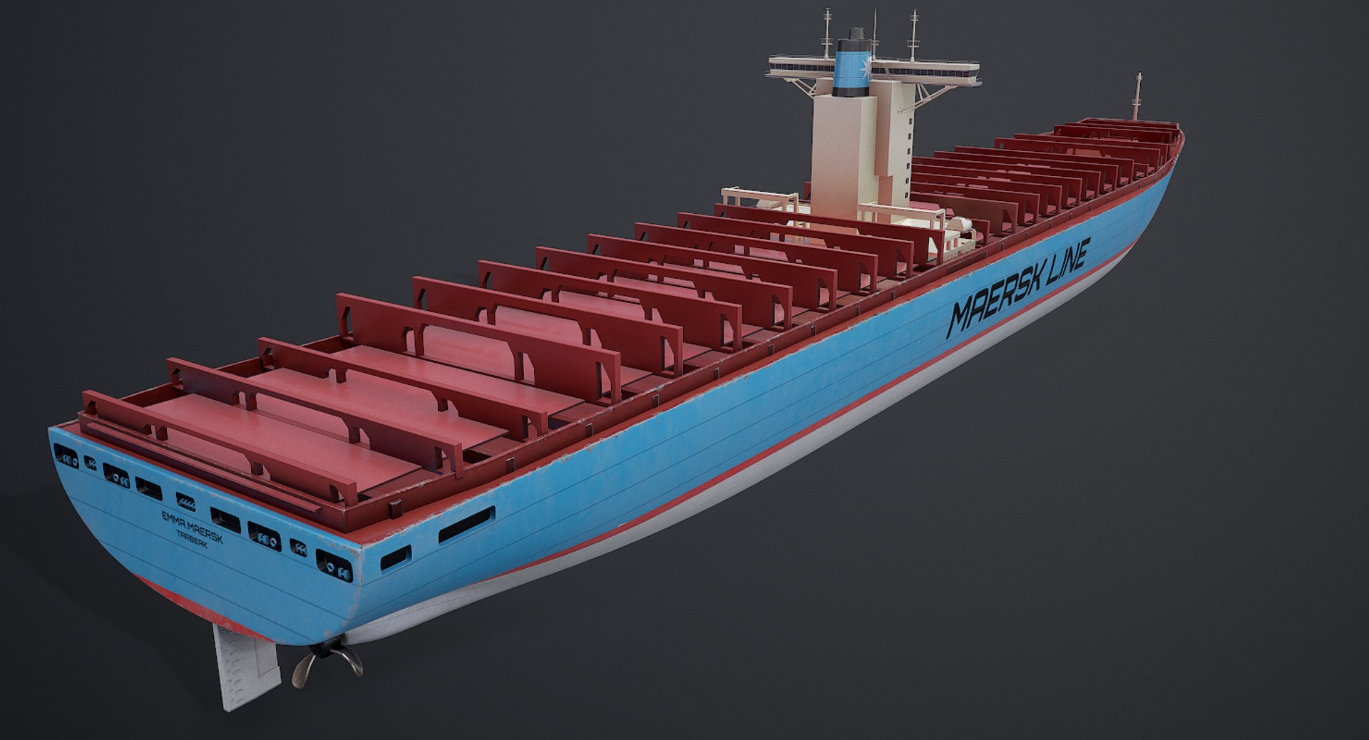 Container Ship Maersk Emma 3D Model - TurboSquid 1348494
