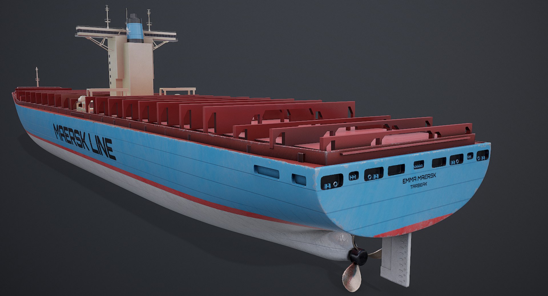 Container Ship Maersk Emma 3D Model - TurboSquid 1348494