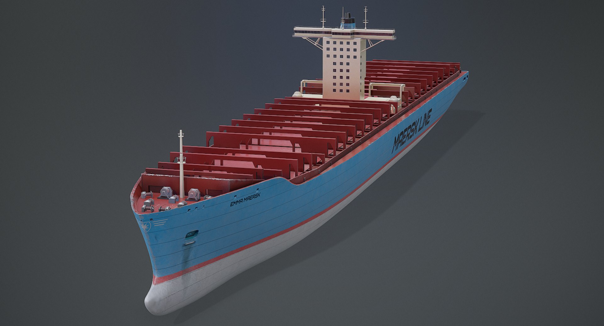 Container Ship Maersk Emma 3D Model - TurboSquid 1348494