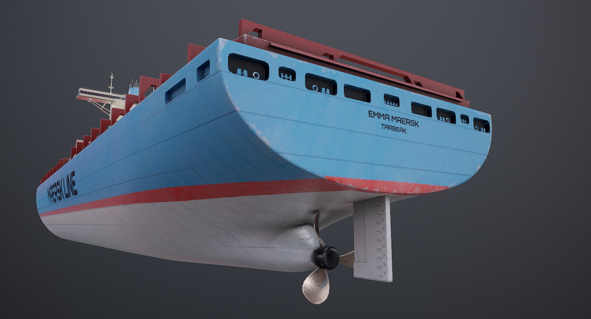 Container Ship Maersk Emma 3D Model - TurboSquid 1348494