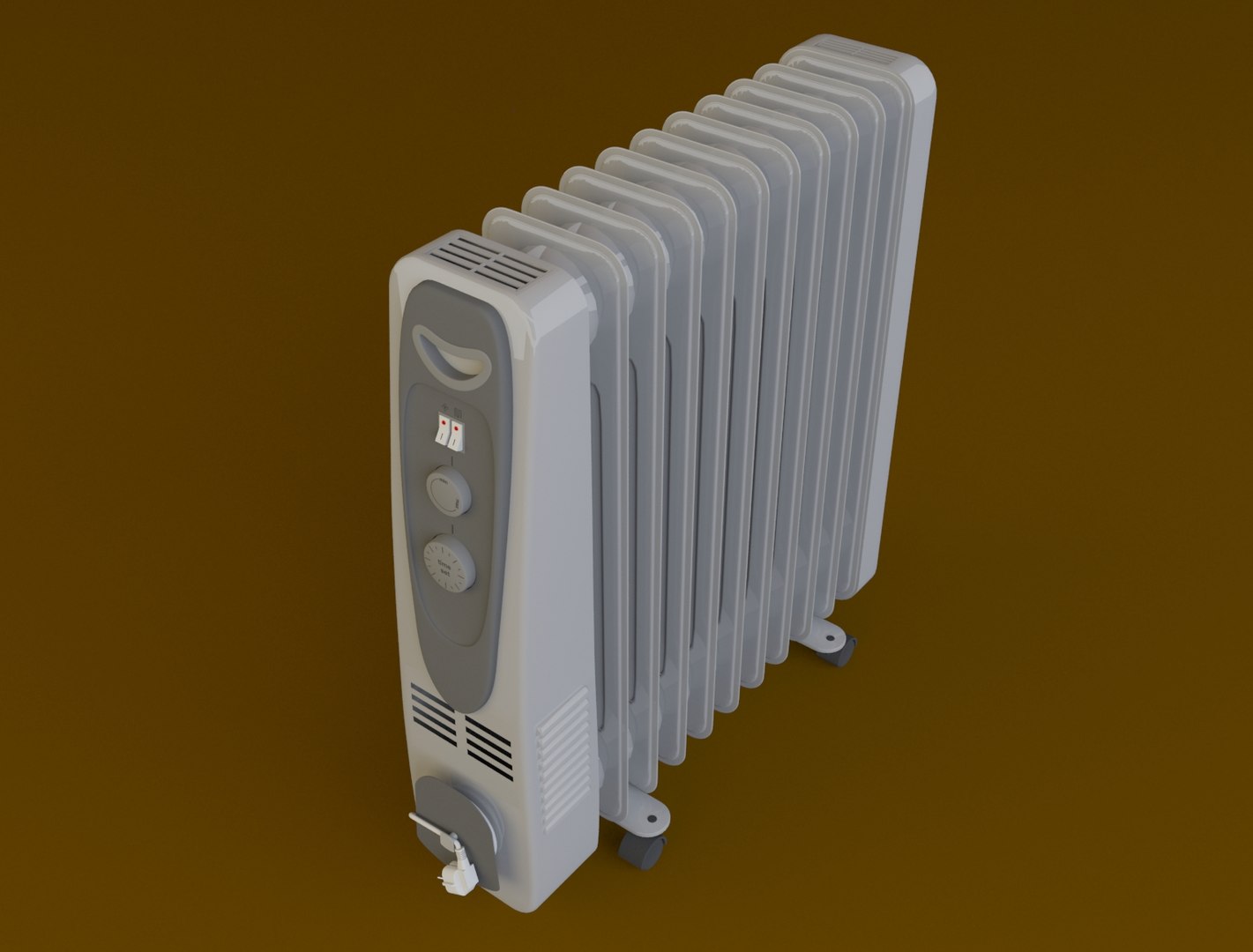 3d House Portable Oil Radiator Model