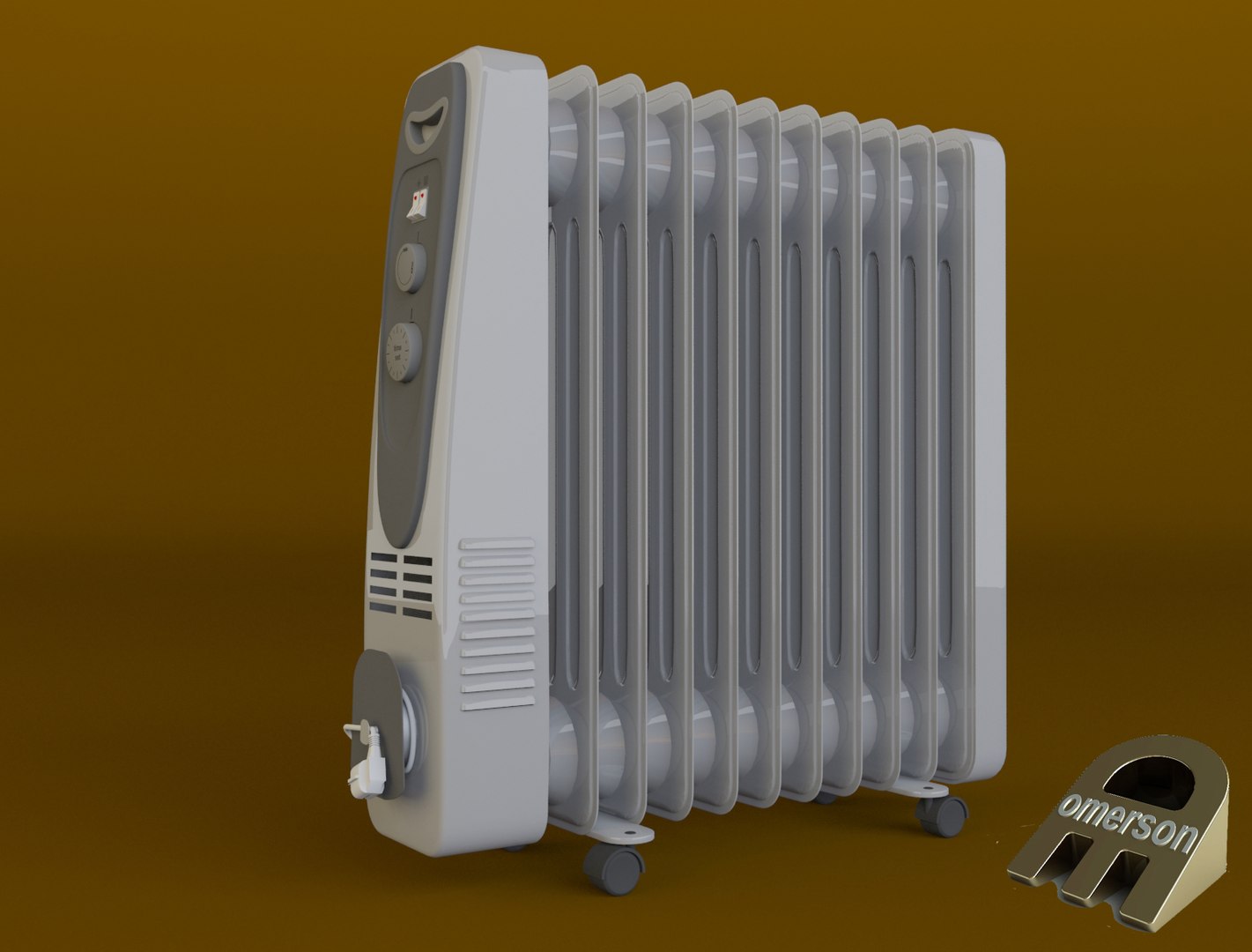 3d House Portable Oil Radiator Model