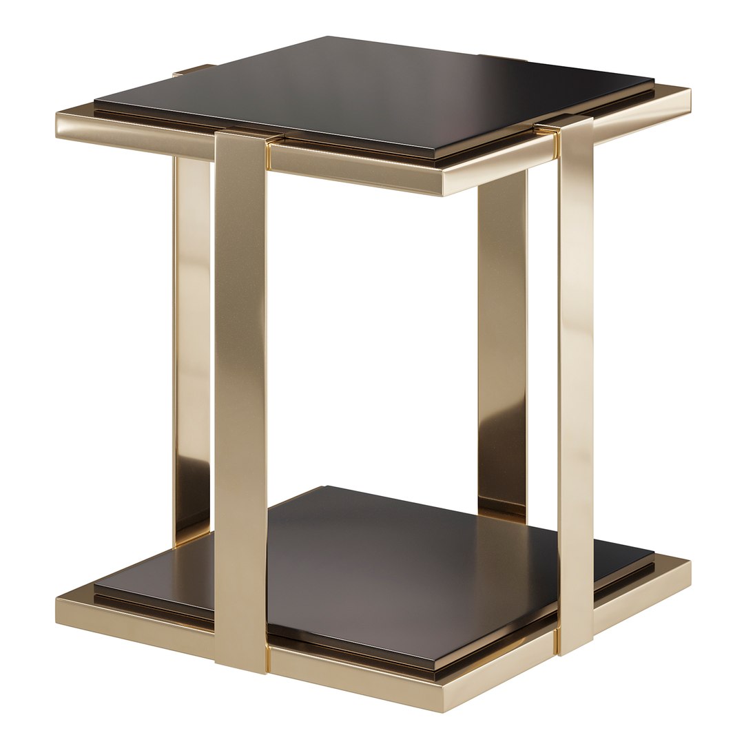 3D Chevrontracy Side Table By Laskasas Model - TurboSquid 1957947