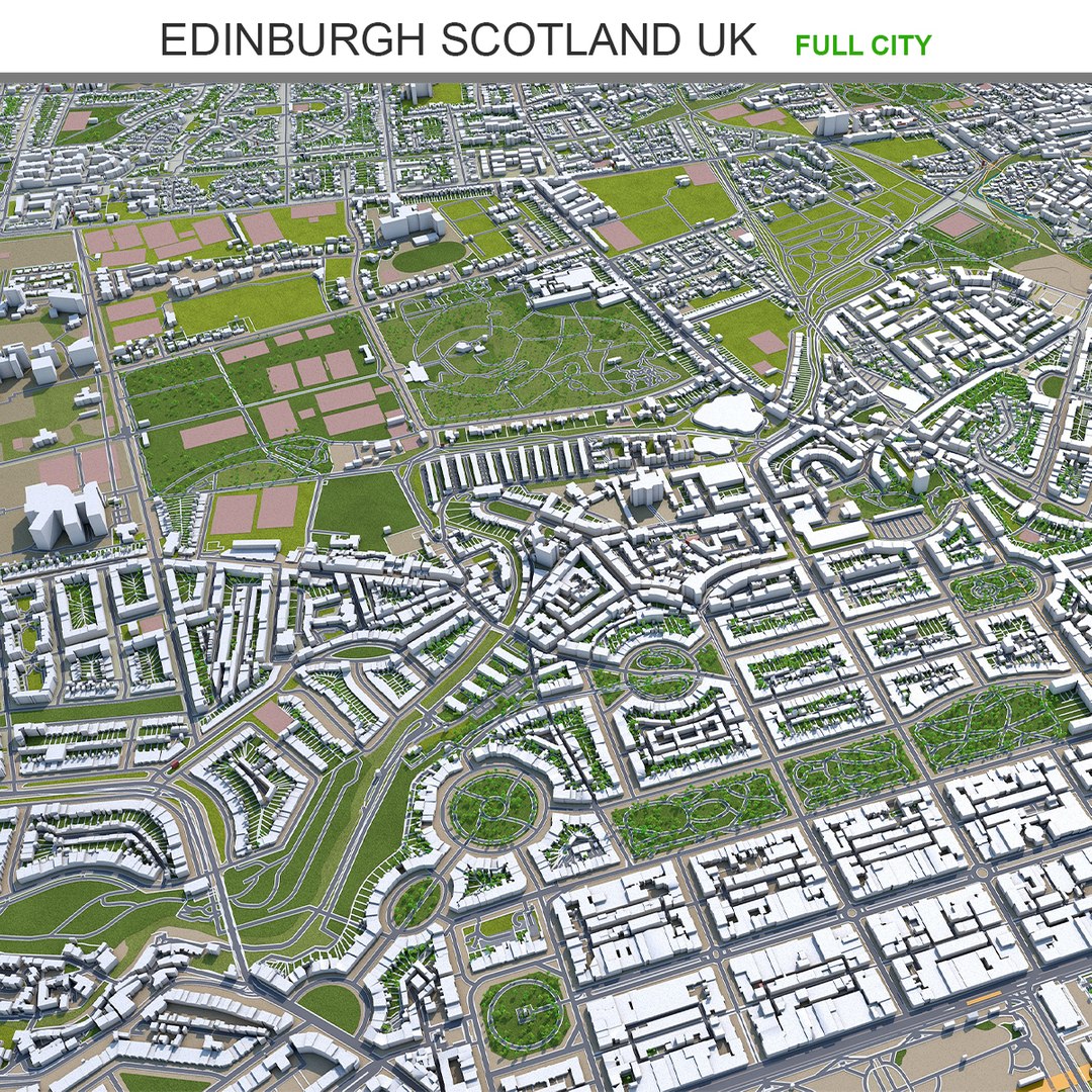 3D Model Edinburgh Scotland UK - TurboSquid 1720093