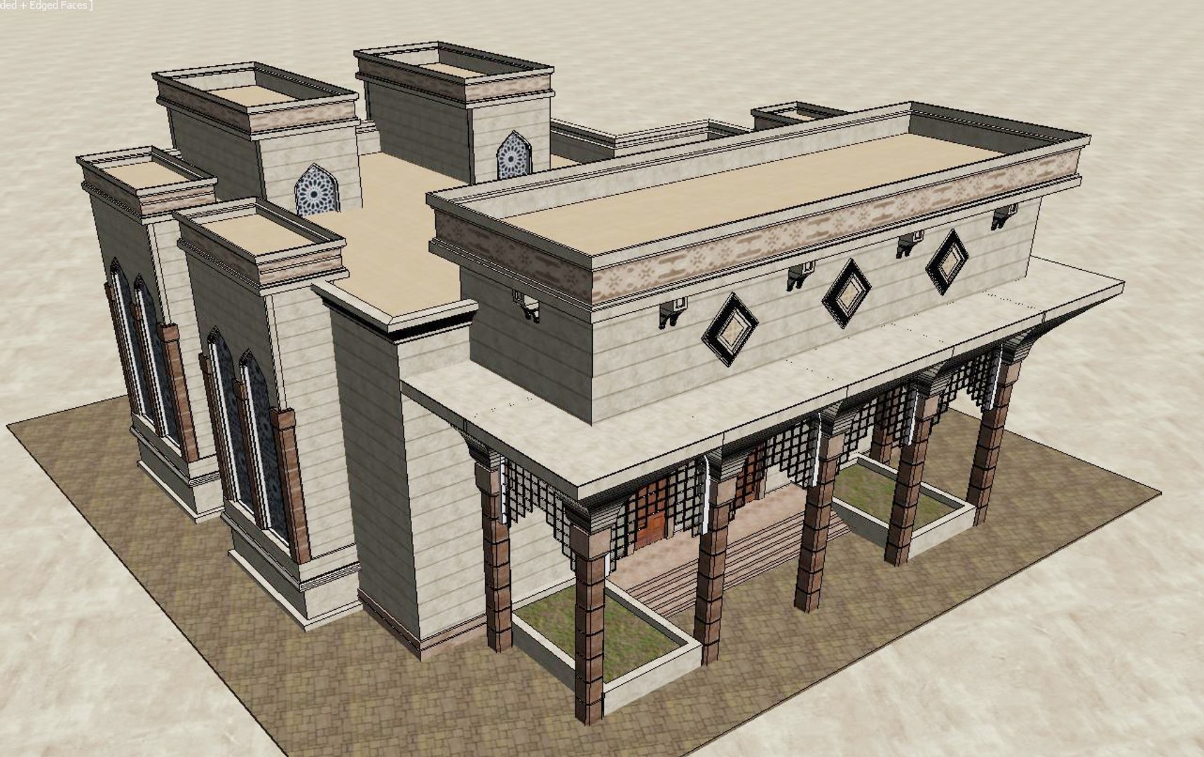 3D Design Arabic Building - TurboSquid 1561110