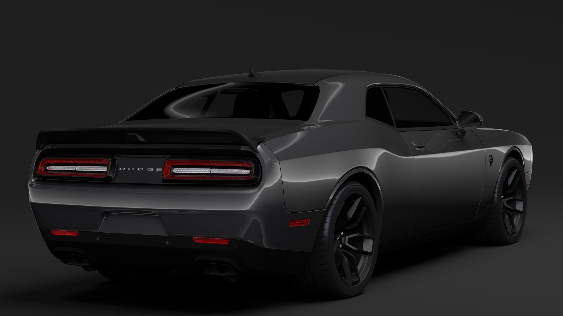 3D Dodge Challenger Srt Hellcat - TurboSquid 1360305