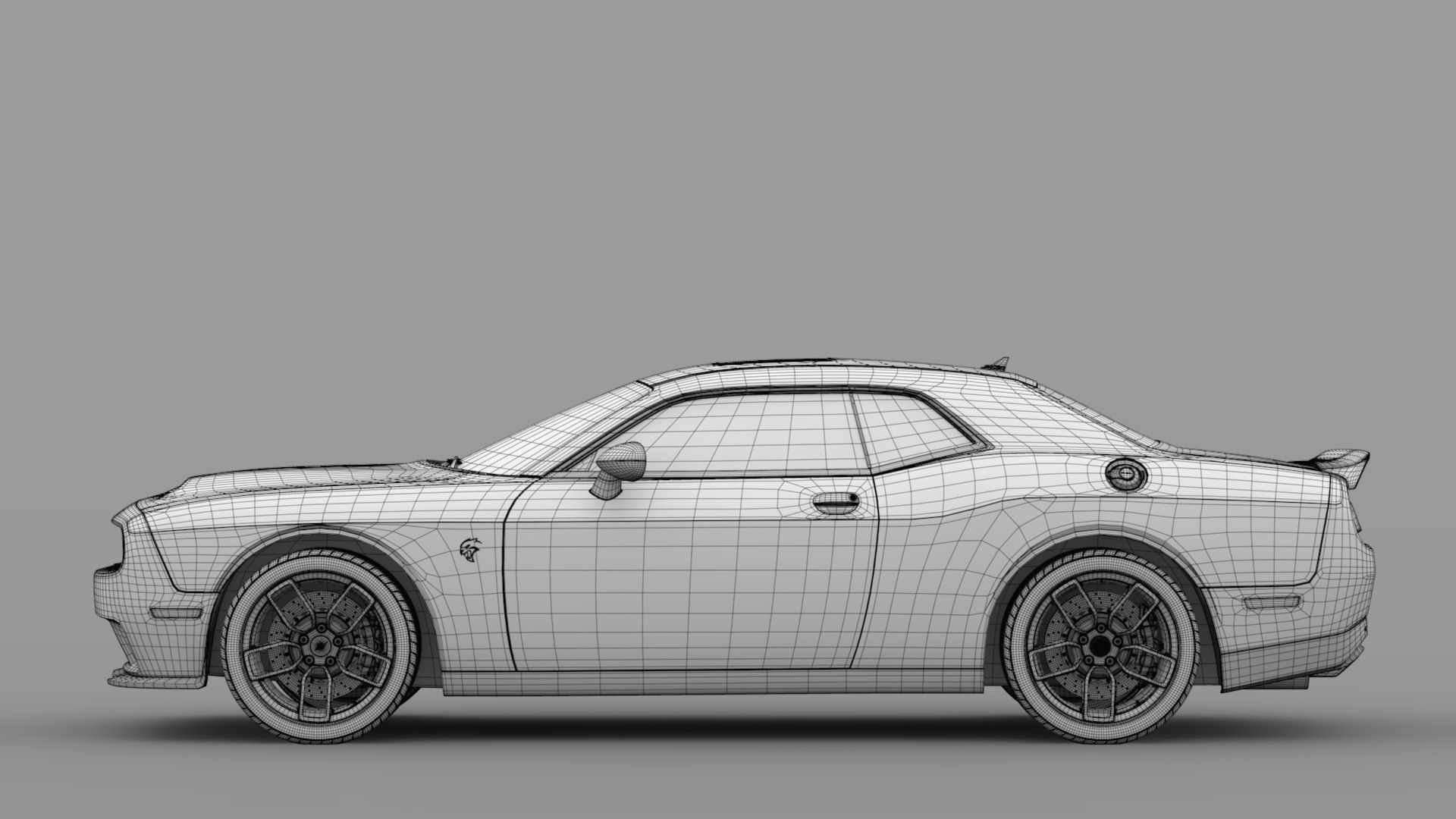 3D Dodge Challenger Srt Hellcat - TurboSquid 1360305
