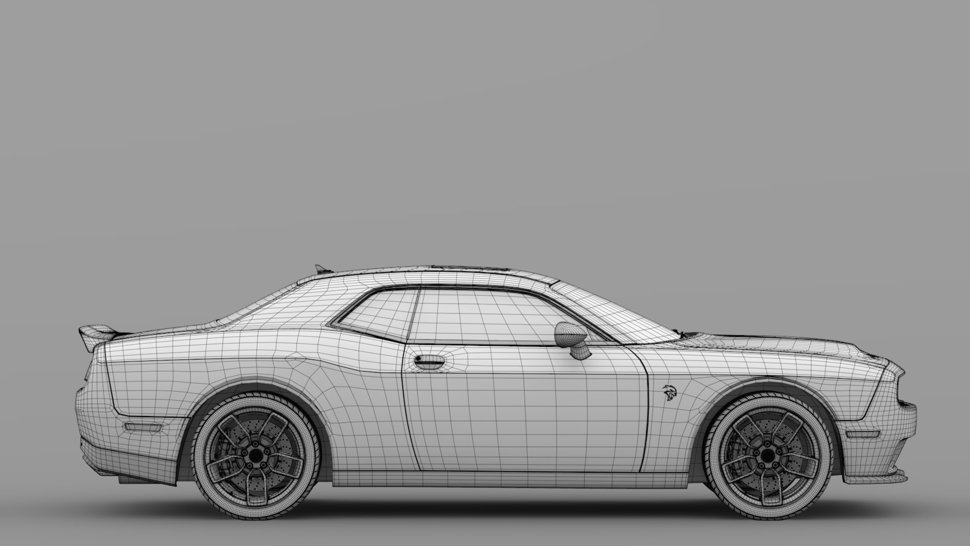 3D Dodge Challenger Srt Hellcat - TurboSquid 1360305